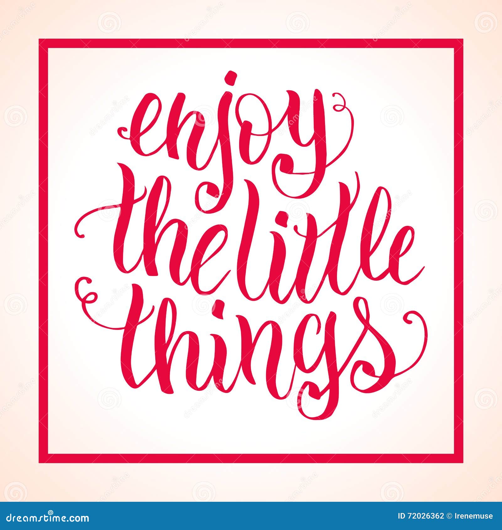 Hand Lettering Poster Template Stock Vector - Illustration of font ...