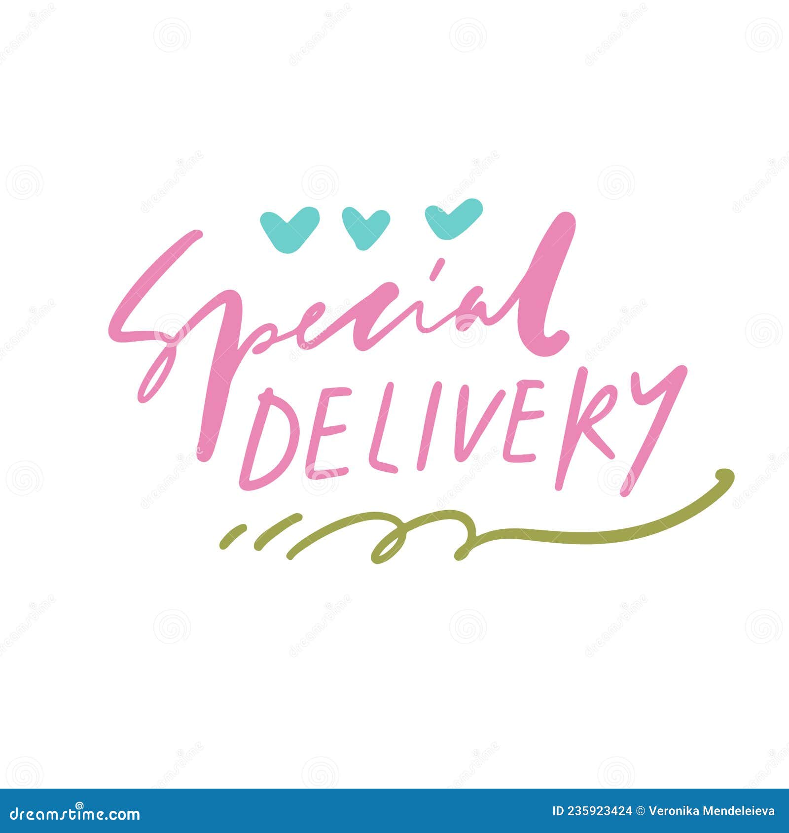 Special Delivery. Hand Lettering Sign for Business Packaging Stock ...
