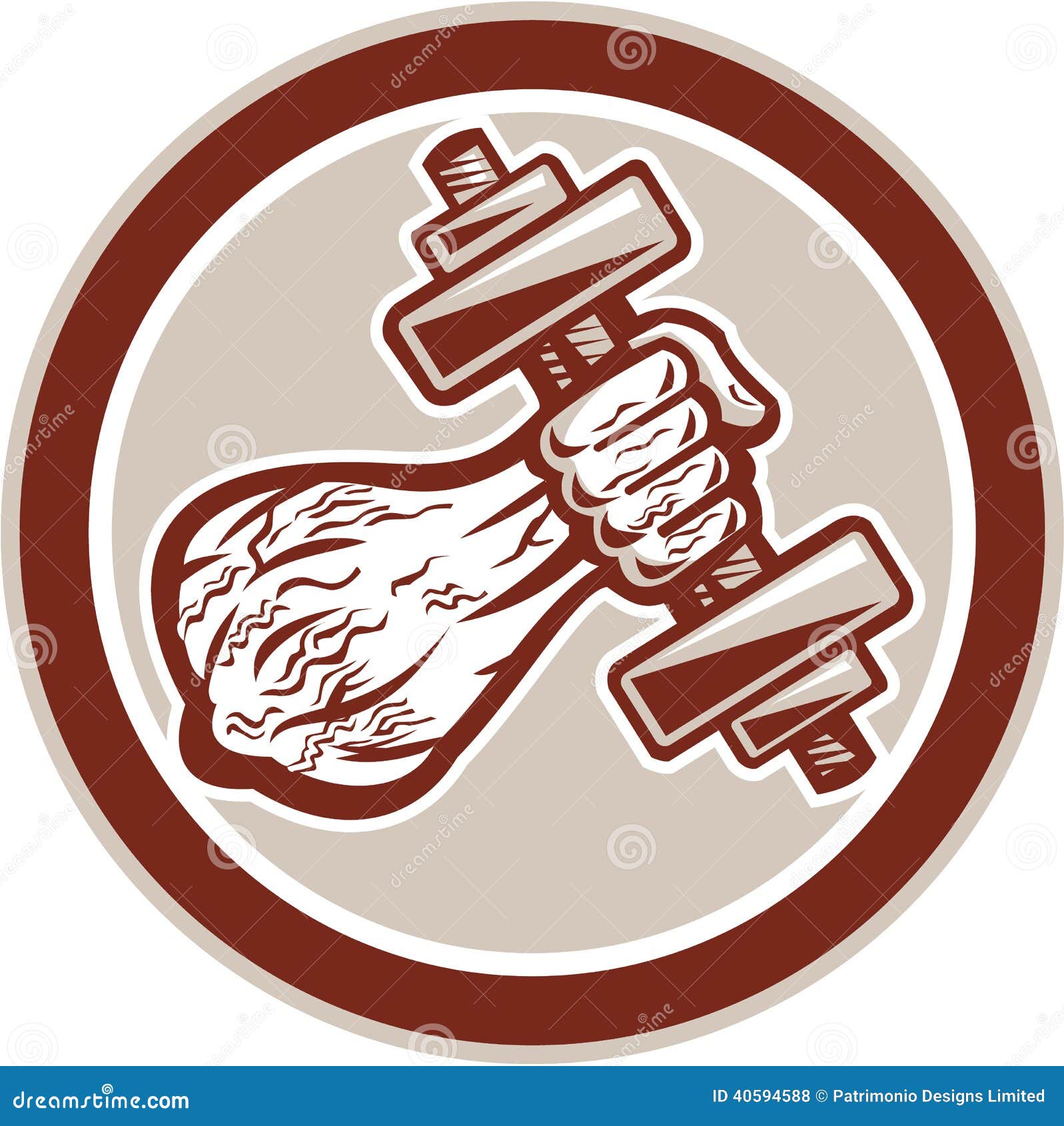 Hand Lifting Genders Male And Female Symbols Silhouette Style Icon ...