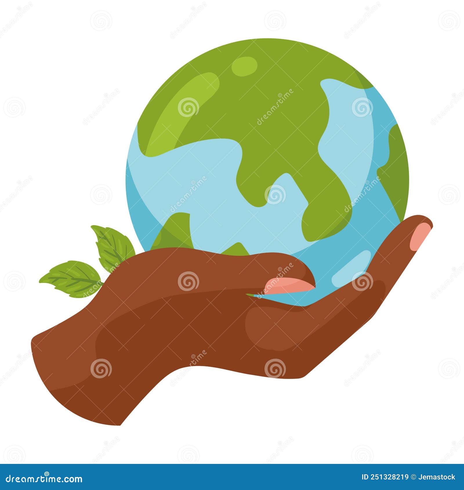 Hand lifting earth planet stock vector. Illustration of design - 251328219