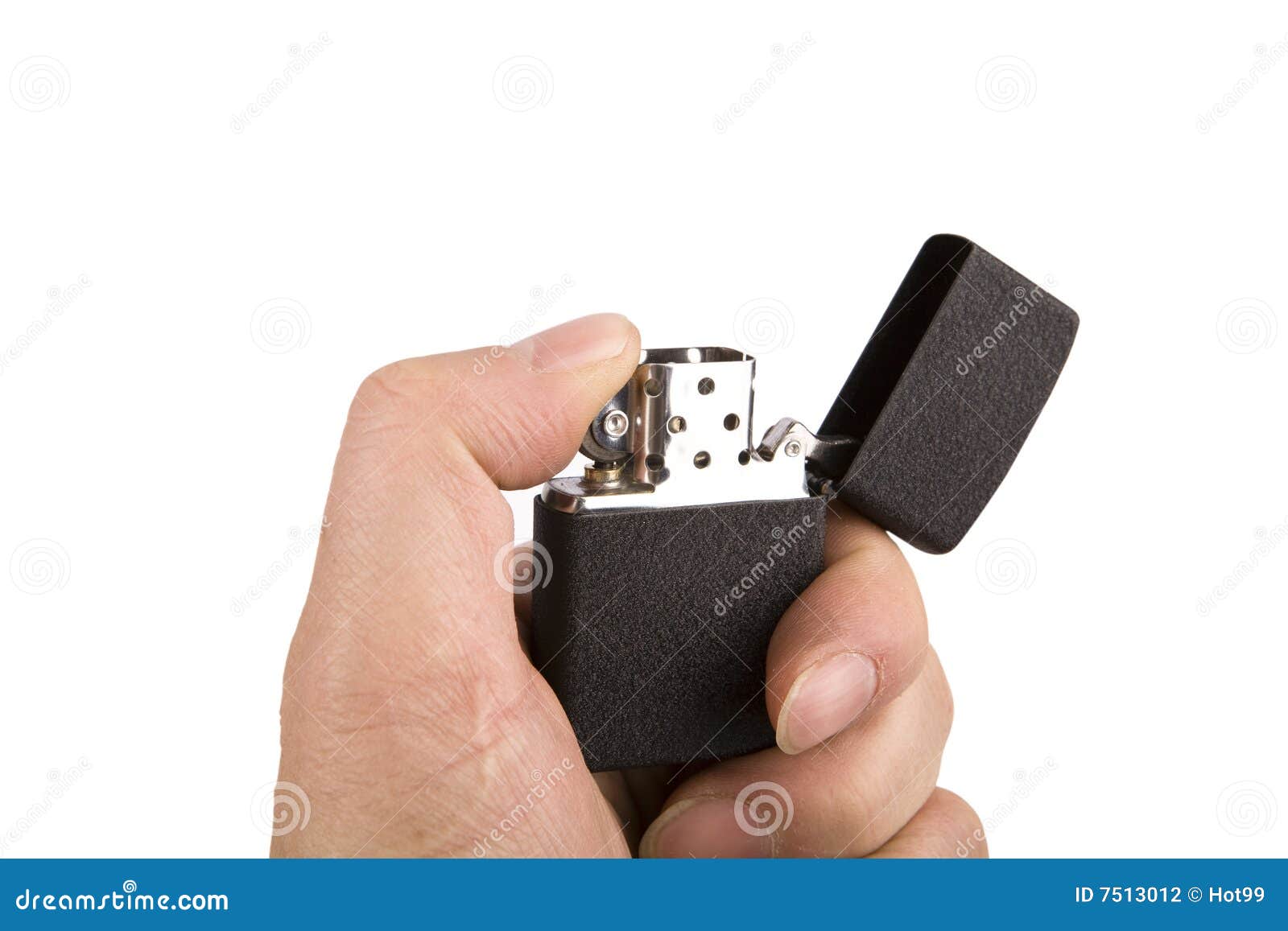 Hand with lighter stock photo. Image of chrome, colorful - 7513012