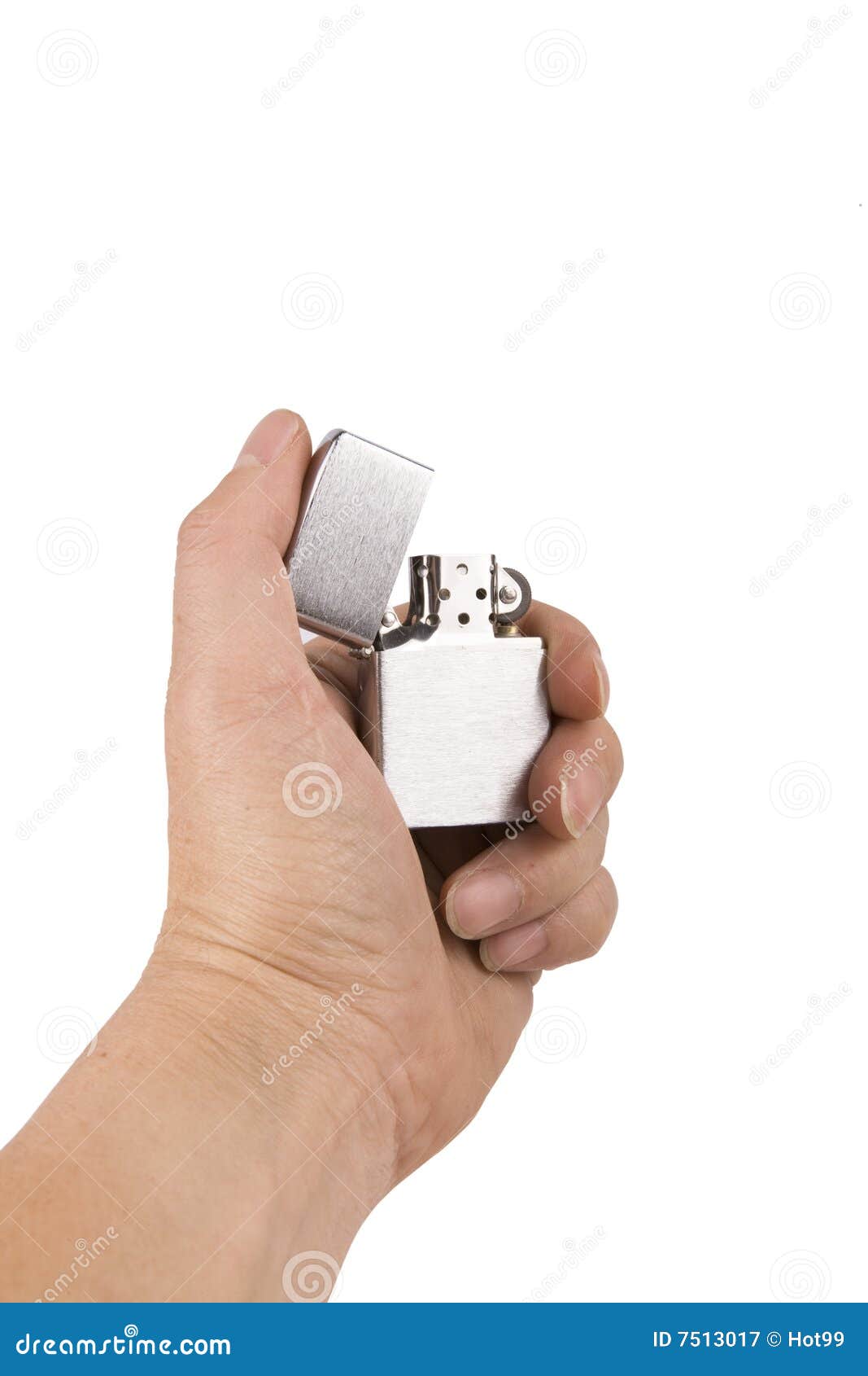 Hand with lighter stock image. Image of concepts, chrome - 7513017
