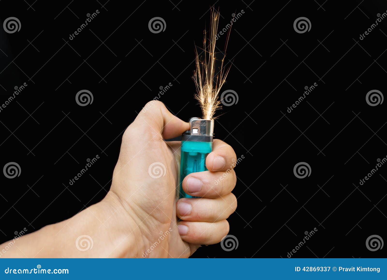 Hand with lighter igniting stock image. Image of igniting - 42869337