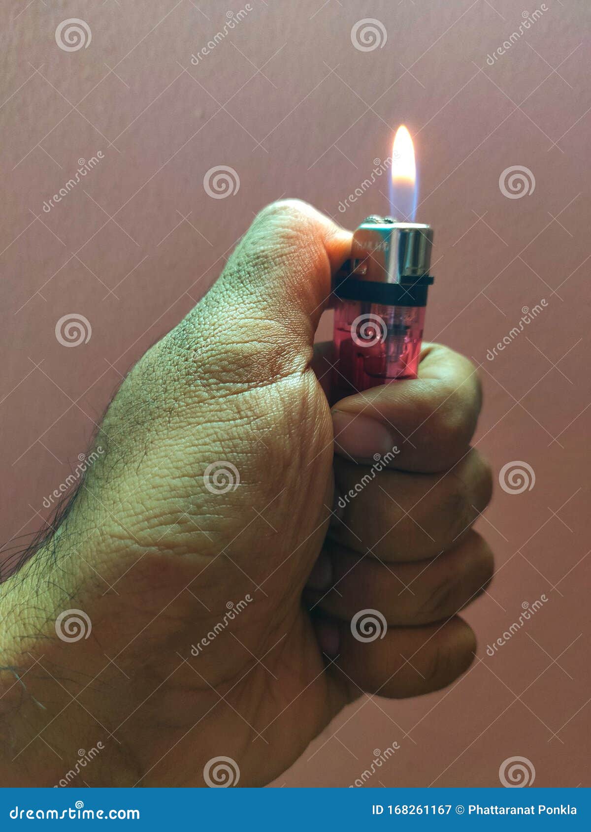 Hand with lighters stock image. Image of hand, fire - 168261167