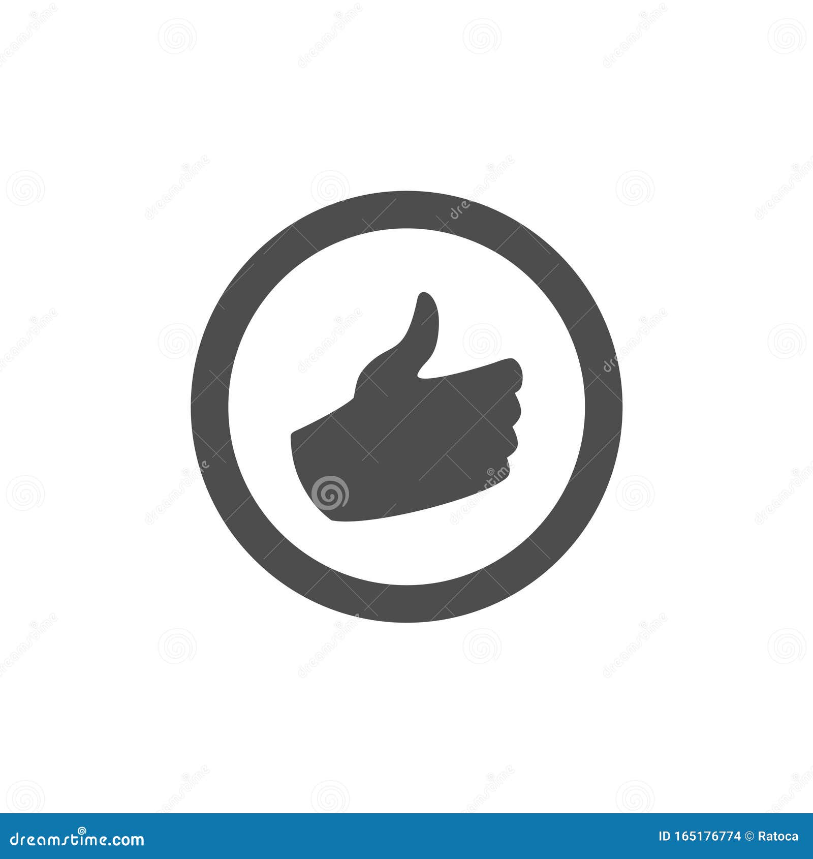 Hand like symbol stock vector. Illustration of website - 165176774