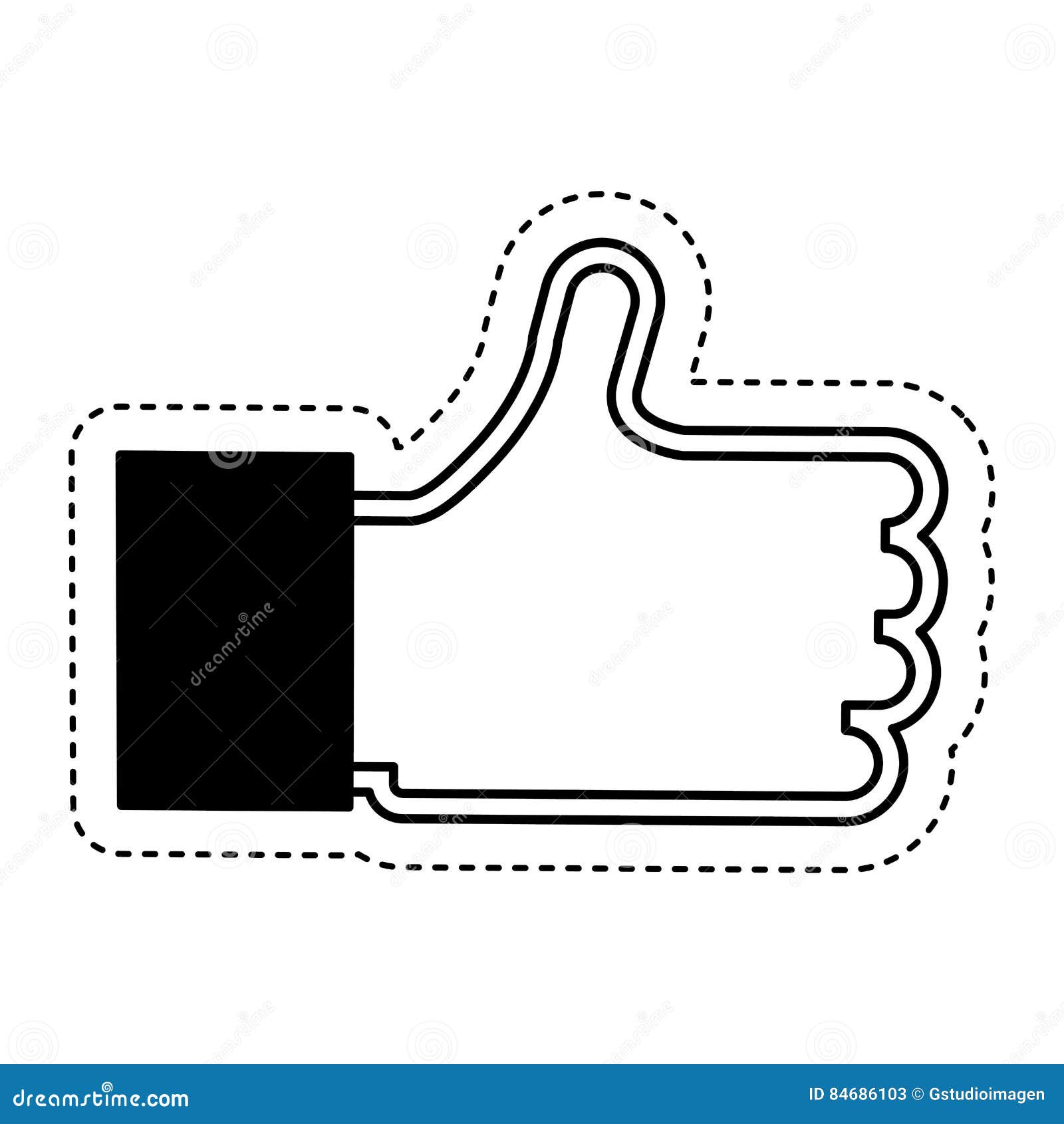 Hand like symbol icon stock illustration. Illustration of good - 84686103