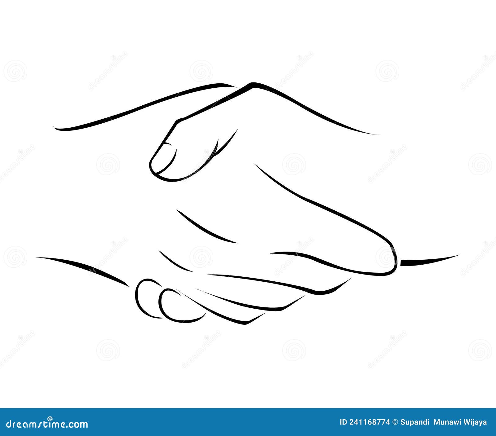 Hand Line Art Illustration Symbol Perfect Stock Vector - Illustration ...