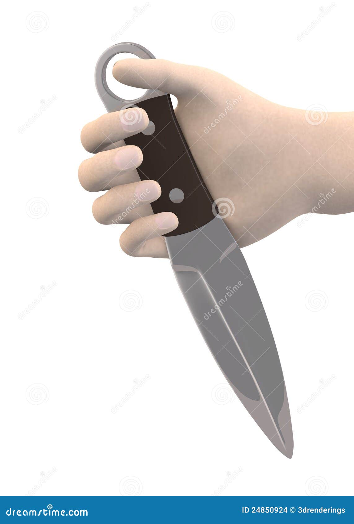 Hand with little dagger stock illustration. Illustration of hand - 24850924