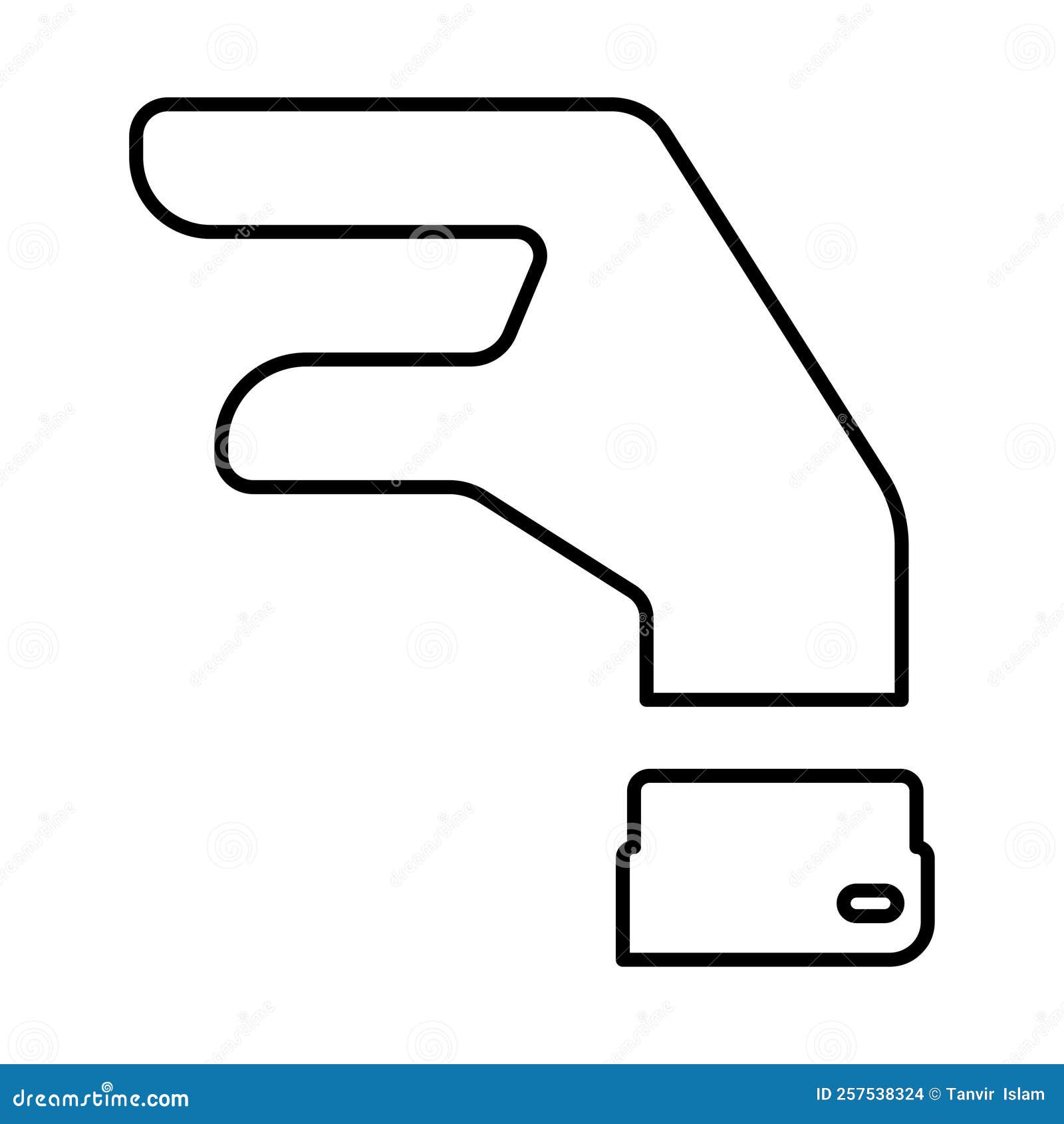 Hand Lizard Icon. Yellow Gold Hand Lizard Symbol On Golden Podium Stock ...