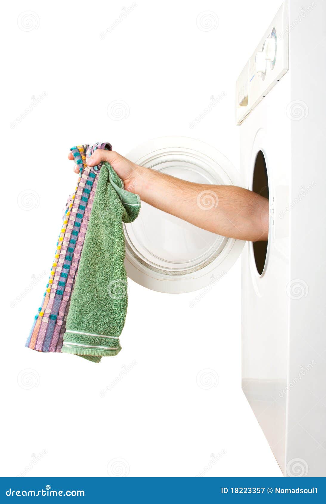 Hand Loading Washing Machine Stock Image - Image of professional ...