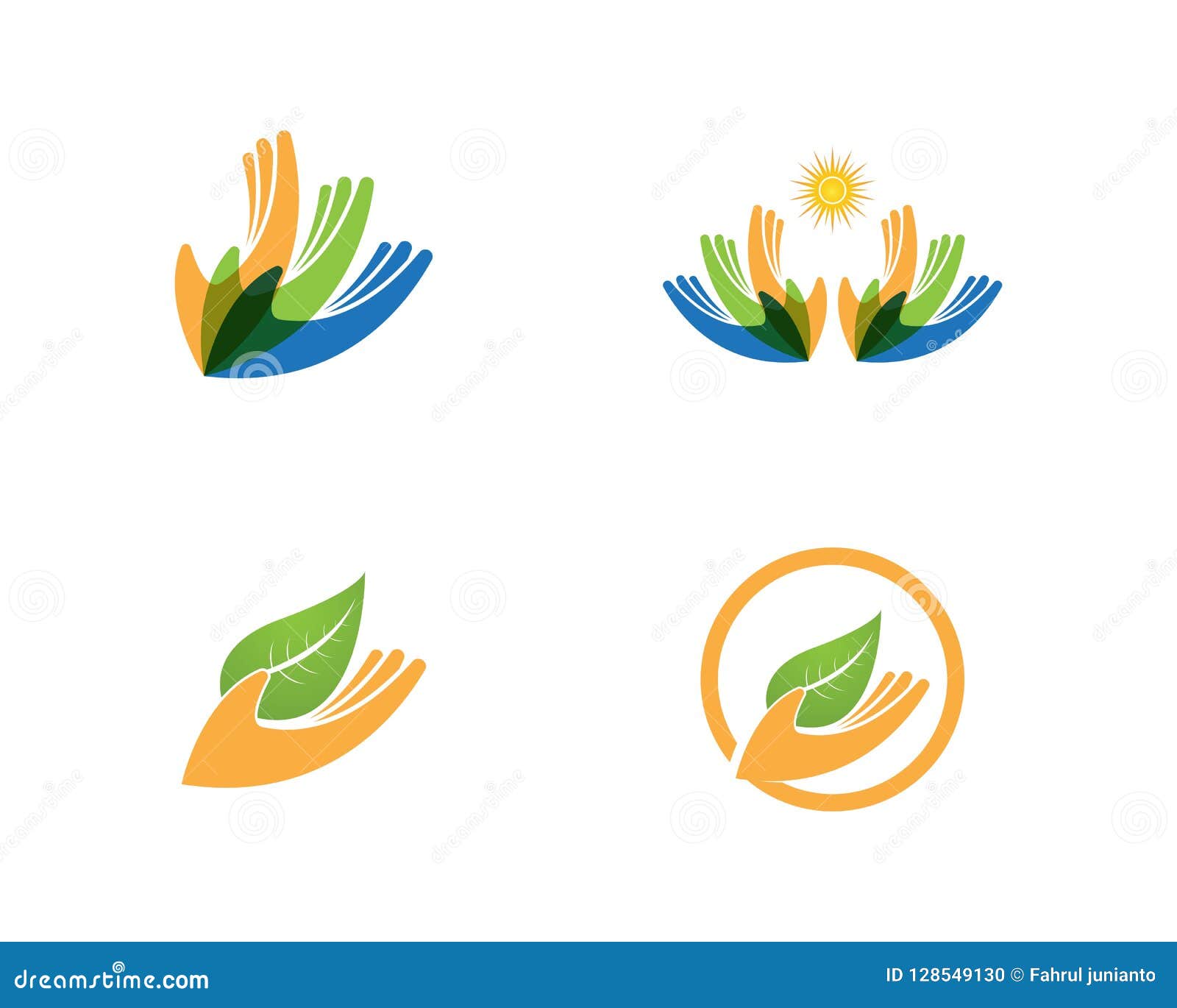 Hand logo design vector stock vector. Illustration of icon - 128549130