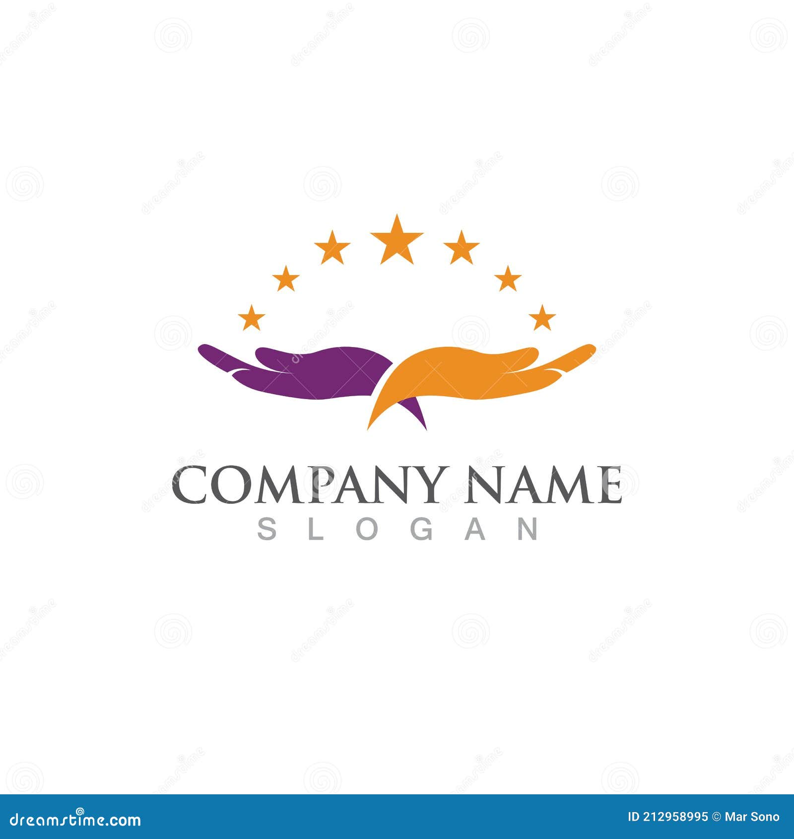 Hand Logo and Symbol Vector Icon Stock Vector - Illustration of ...