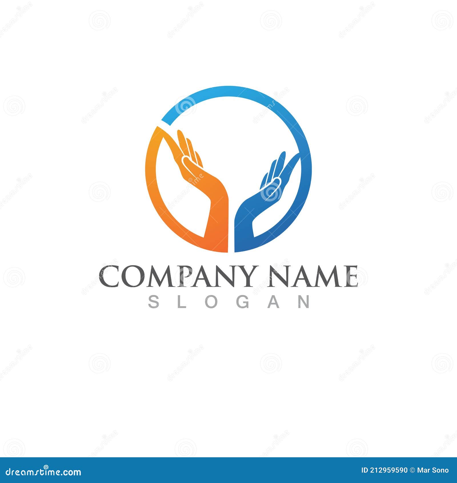 Hand Logo and Symbol Vector Icon Stock Vector - Illustration of graphic ...