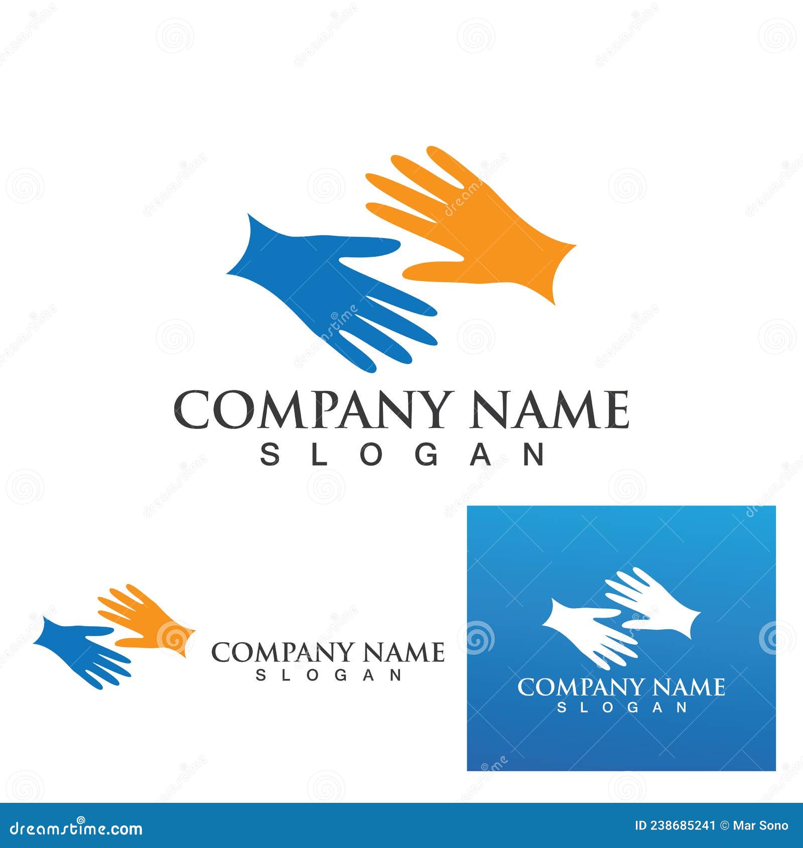Hand Logo and Symbols Template Stock Vector - Illustration of ...