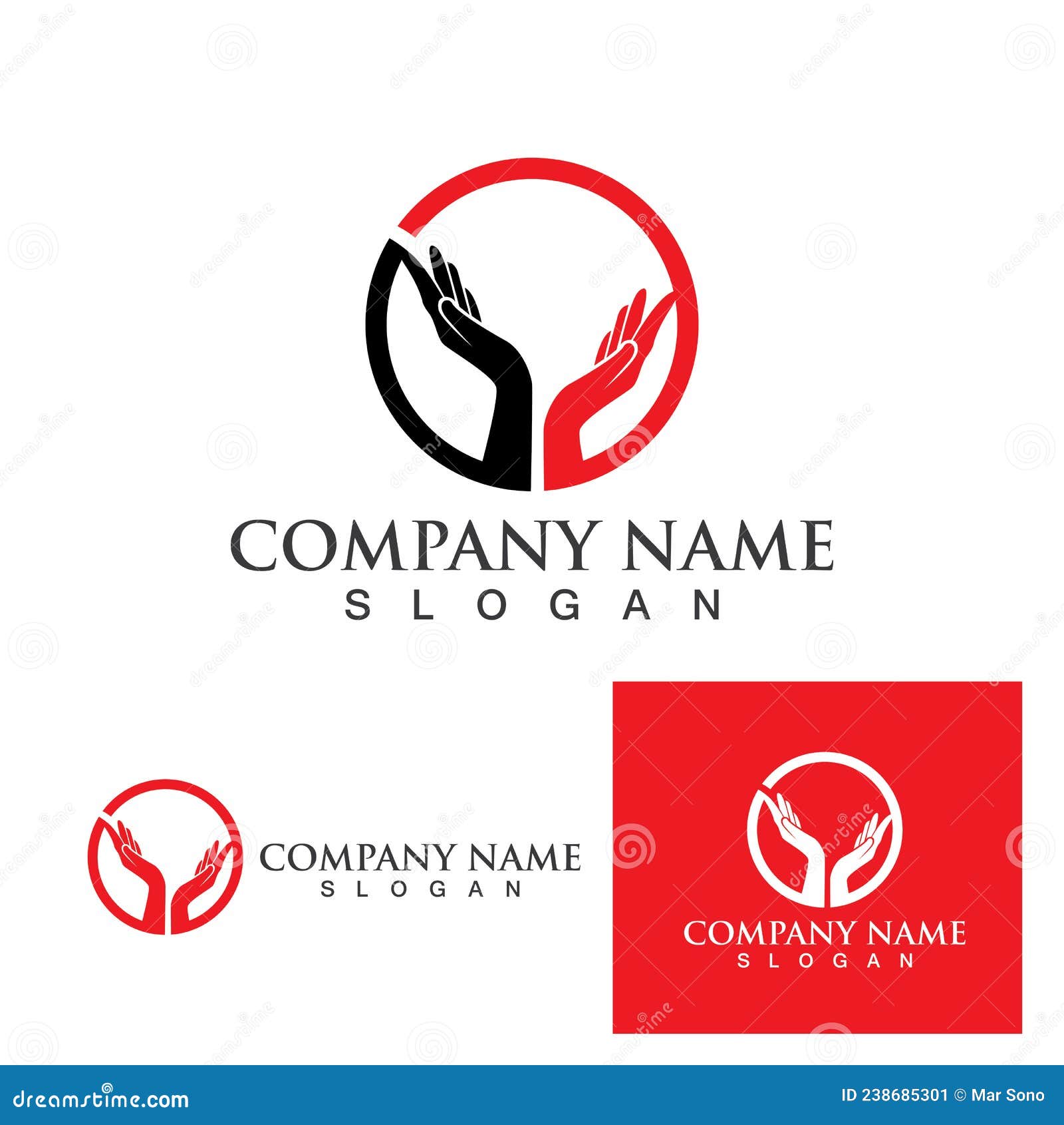 Hand Logo and Symbols Template Stock Vector - Illustration of modern ...