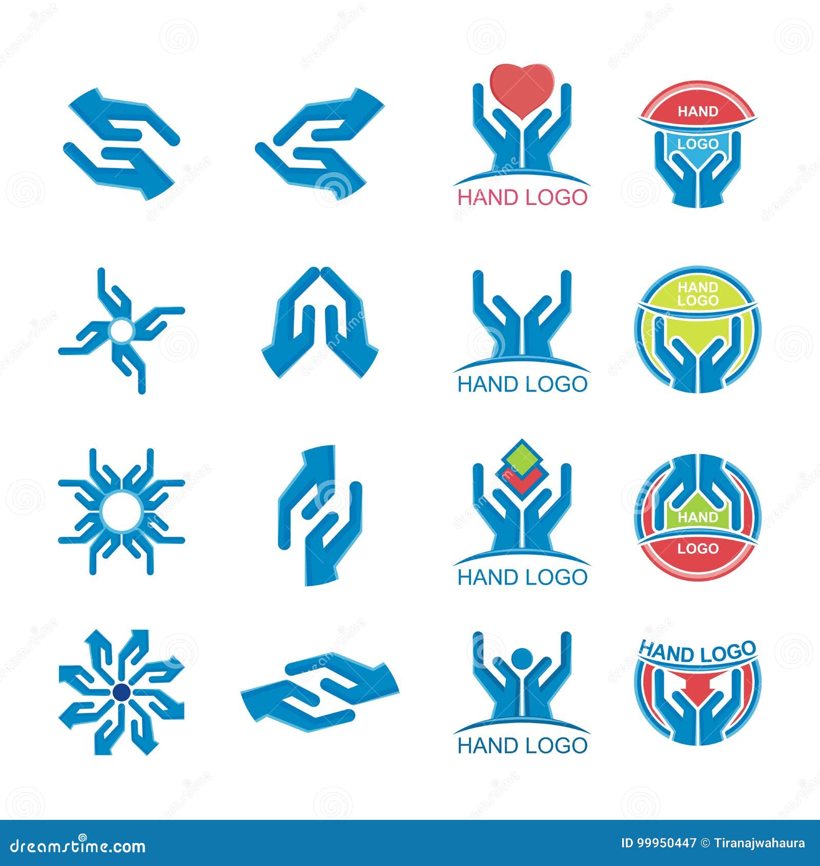 Hand Logo vector stock vector. Illustration of confidence - 99950447