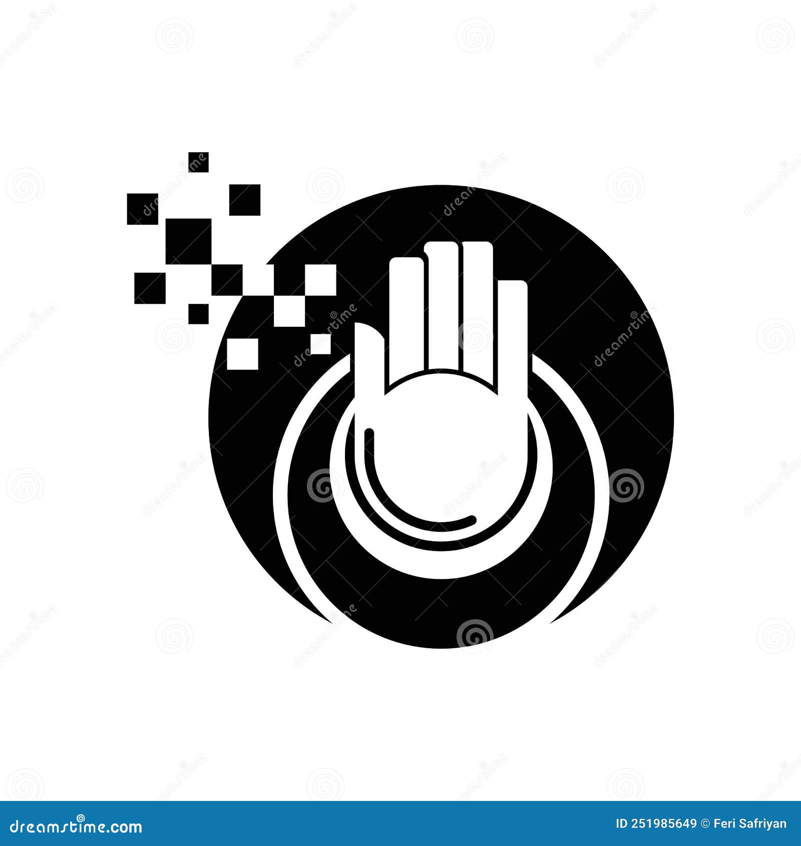 Hand logo vector stock vector. Illustration of design - 251985649