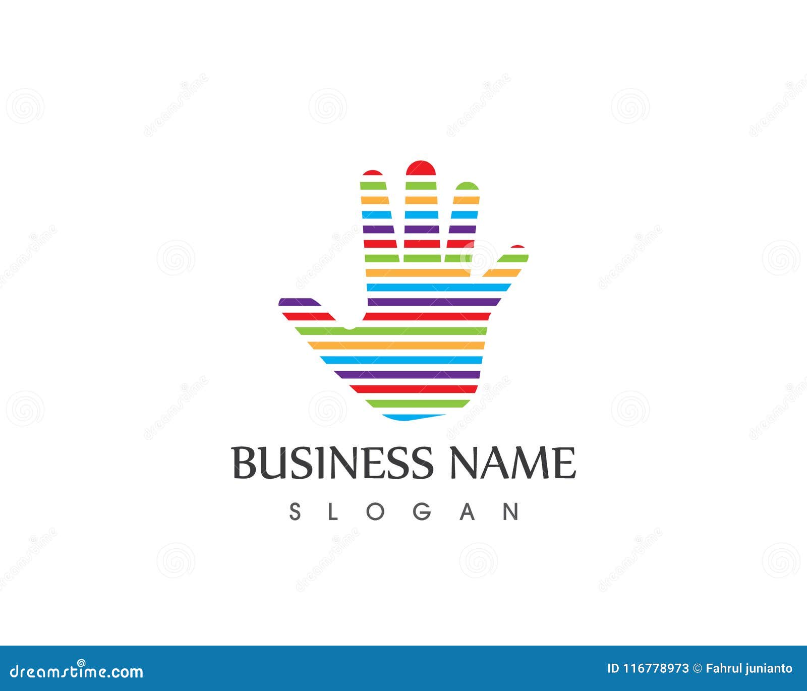 Hand logo vector template stock vector. Illustration of human - 116778973
