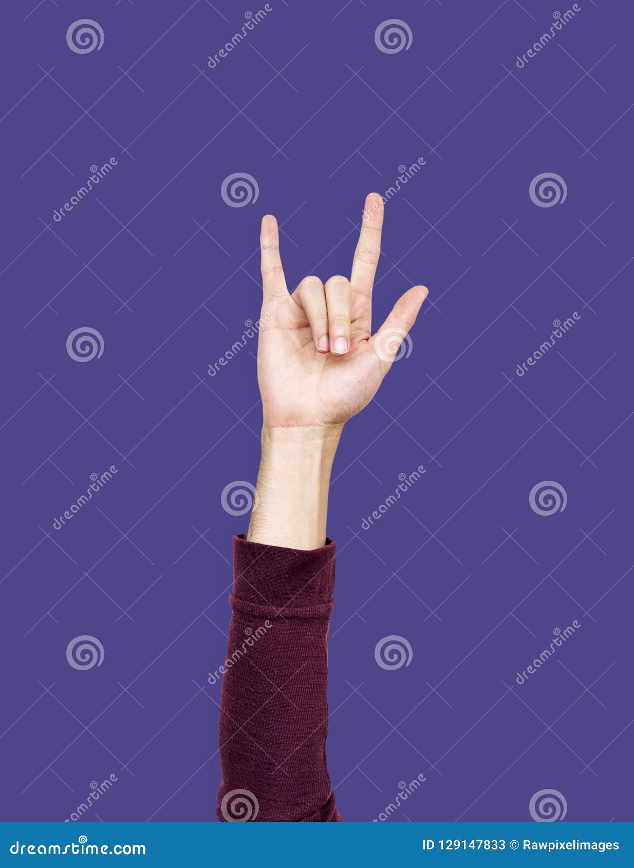 Hand with Love Expression Gesture Stock Image - Image of isolated, sign ...