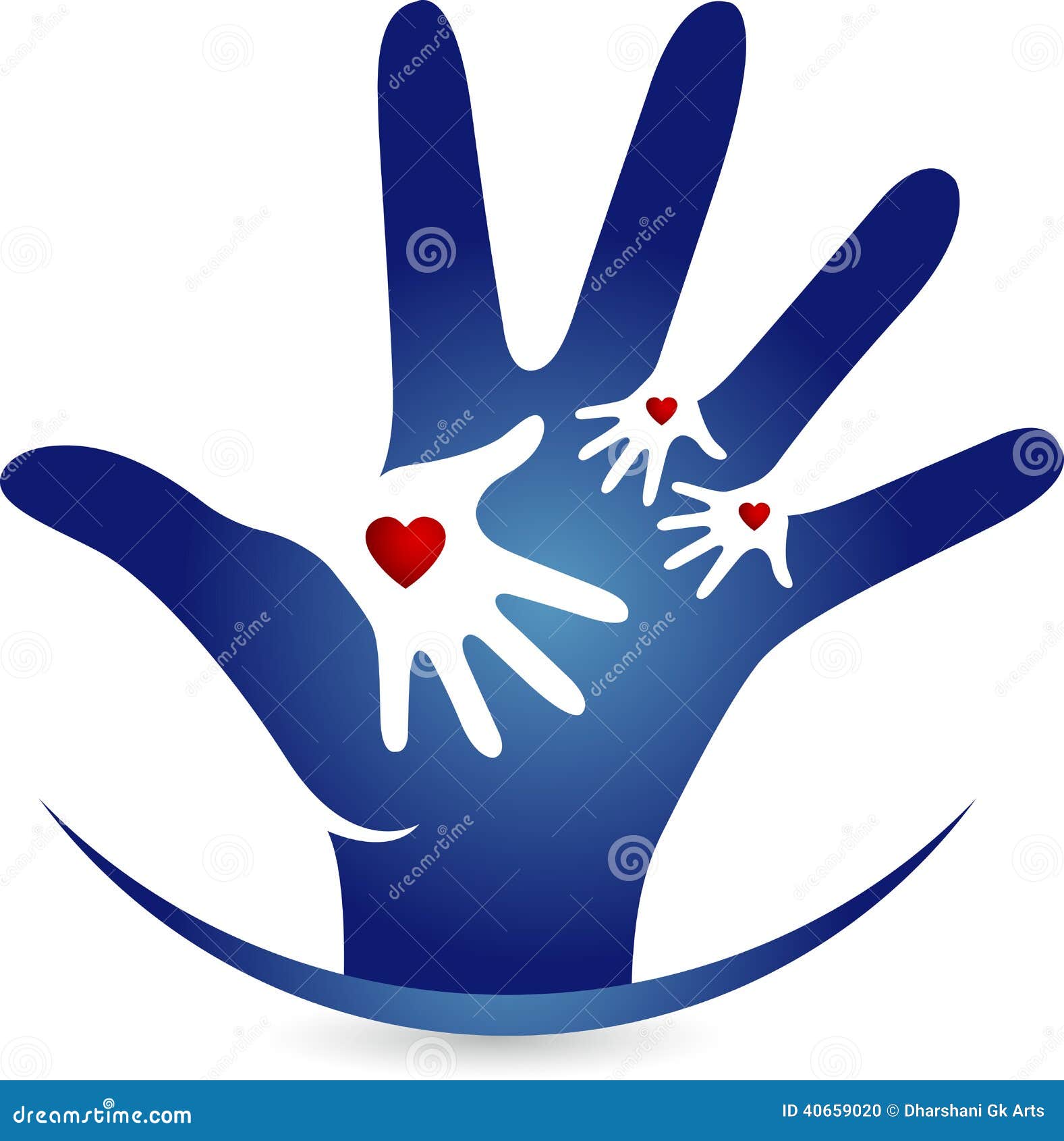 Hand love logo stock vector. Illustration of collection - 40659020