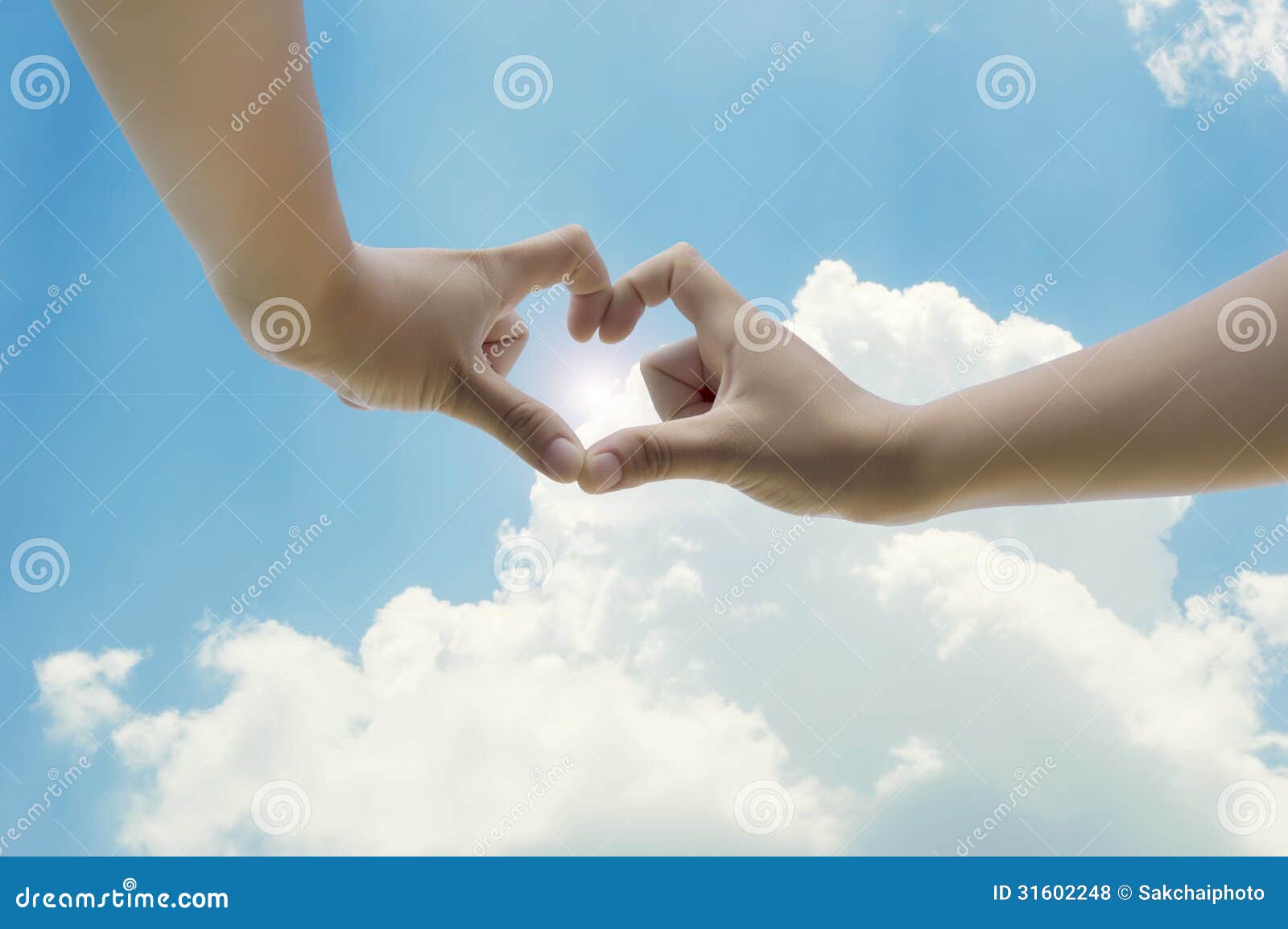 Hand in love shape stock photo. Image of isolated, caucasian - 31602248