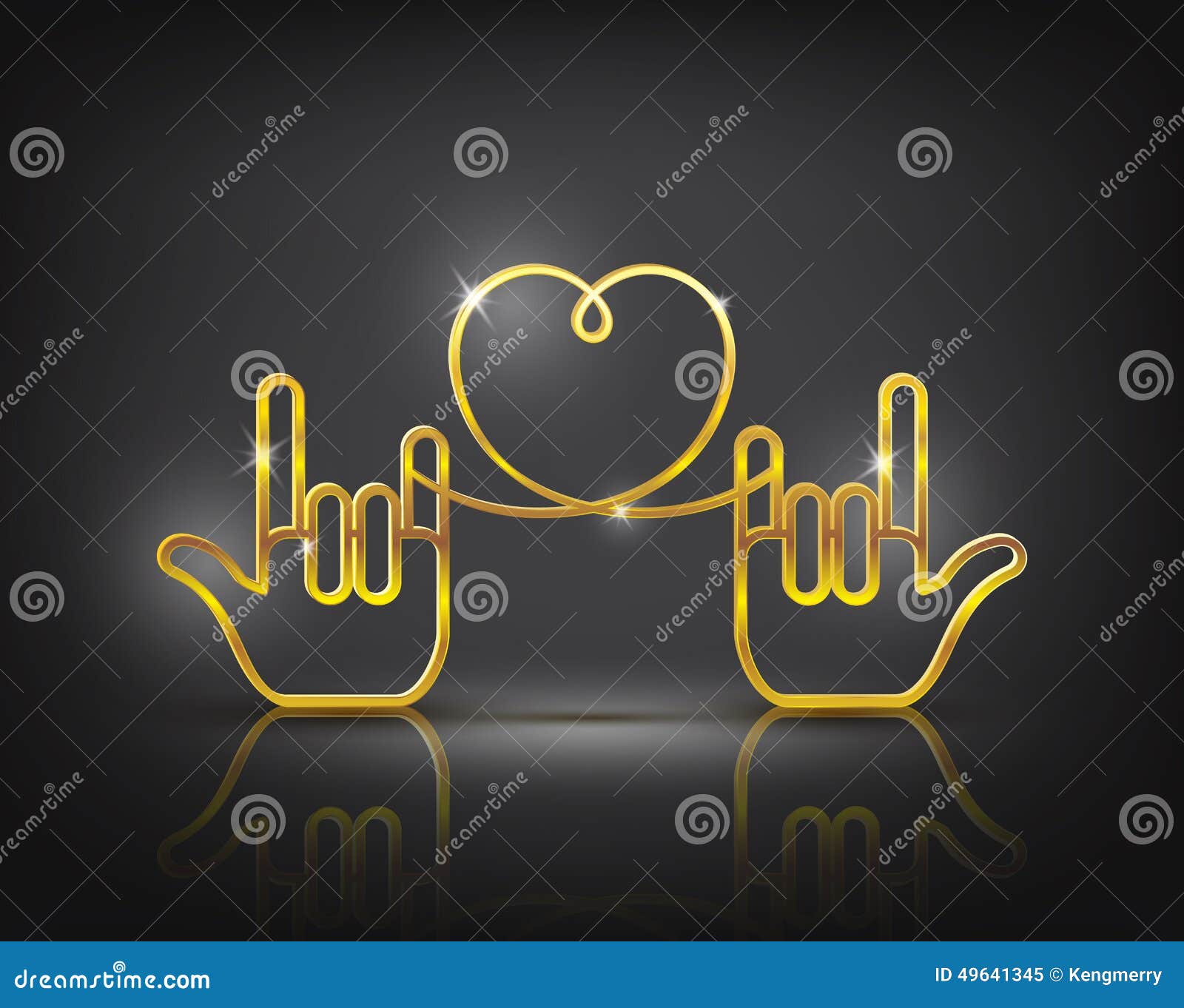 Hand And Love Art Royalty-Free Stock Photo | CartoonDealer.com #46327047
