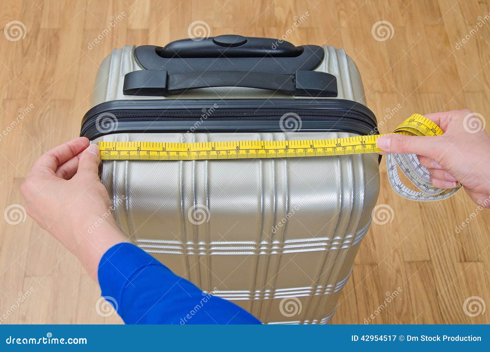 Hand luggage measurement. stock image. Image of packing - 42954517
