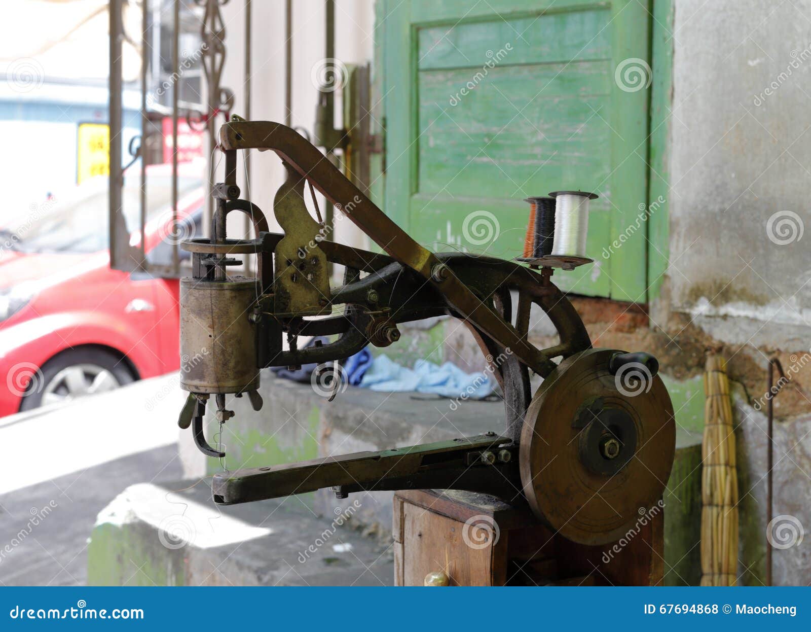 Hand machine cobbler stock photo. Image of retro, antique - 67694868