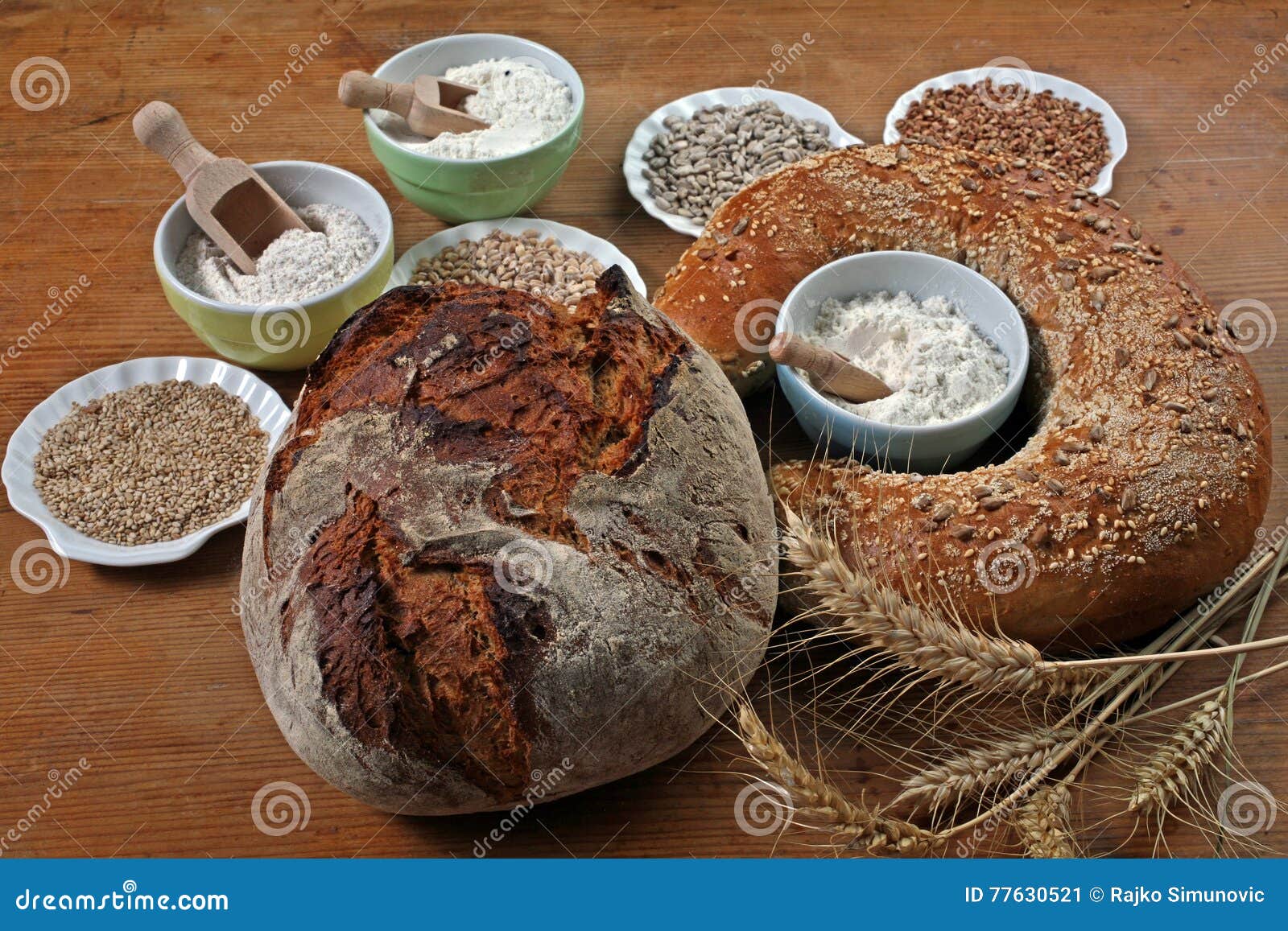 Hand-made bread,Croatia,5 stock image. Image of food - 77630521