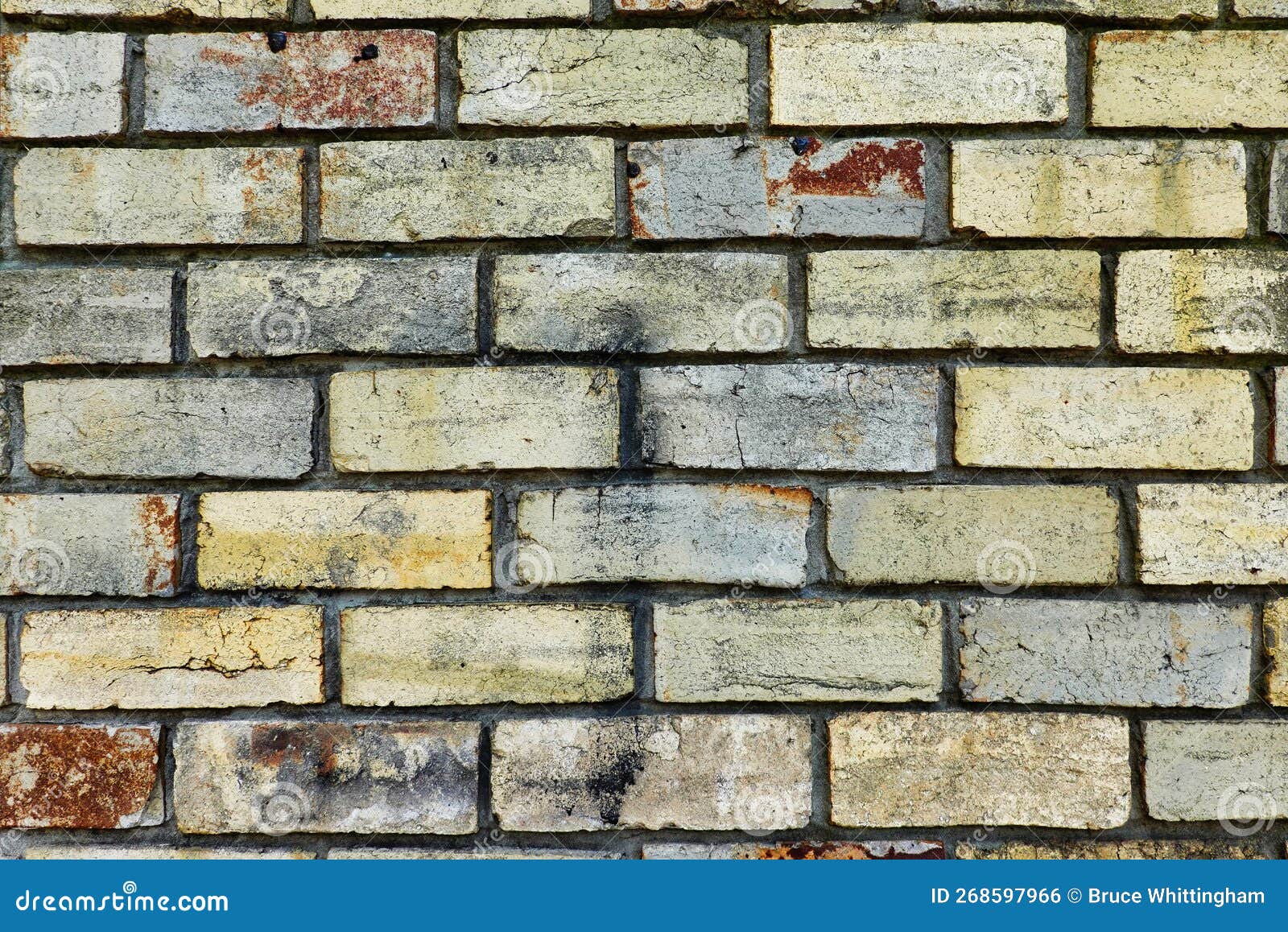 Hand Made Bricks in Old Wall, Background Pattern Stock Photo - Image of ...