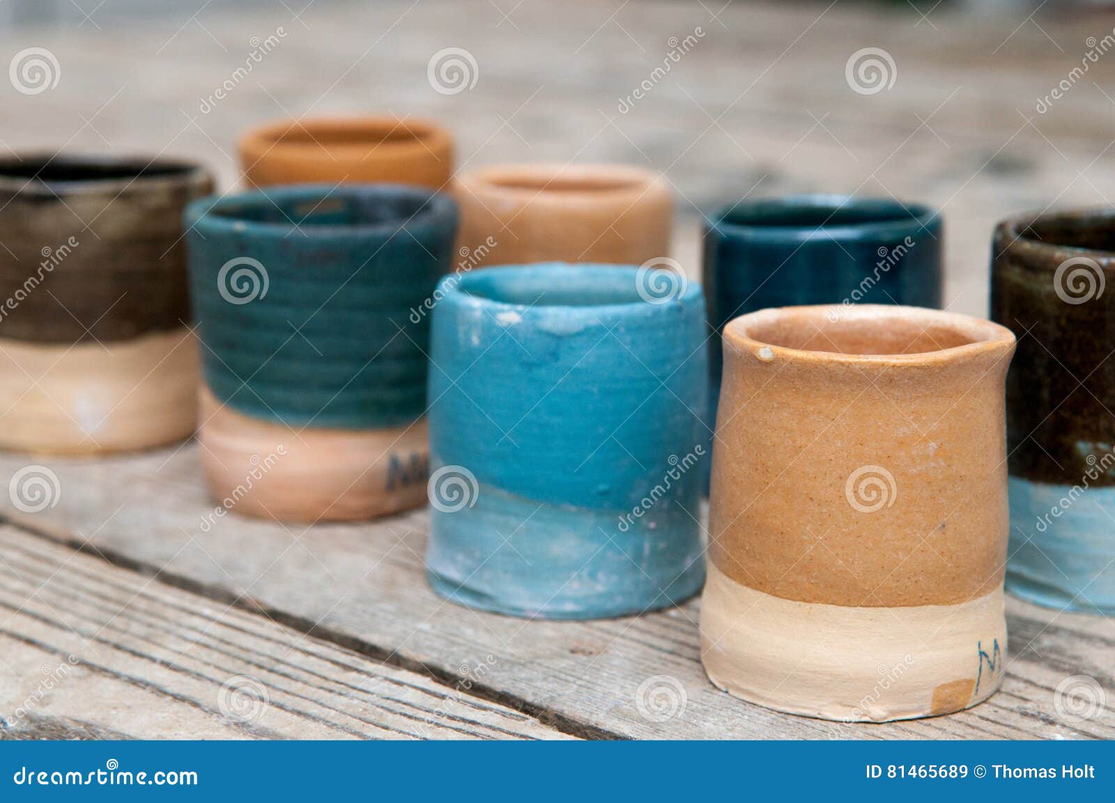 Hand Made Ceramic Pottery Products Stock Image - Image of design ...