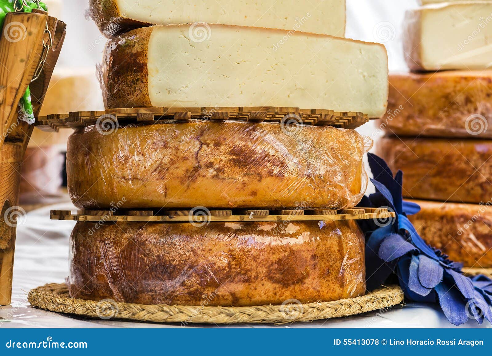 Hand made cheeses stacked stock photo. Image of block - 55413078