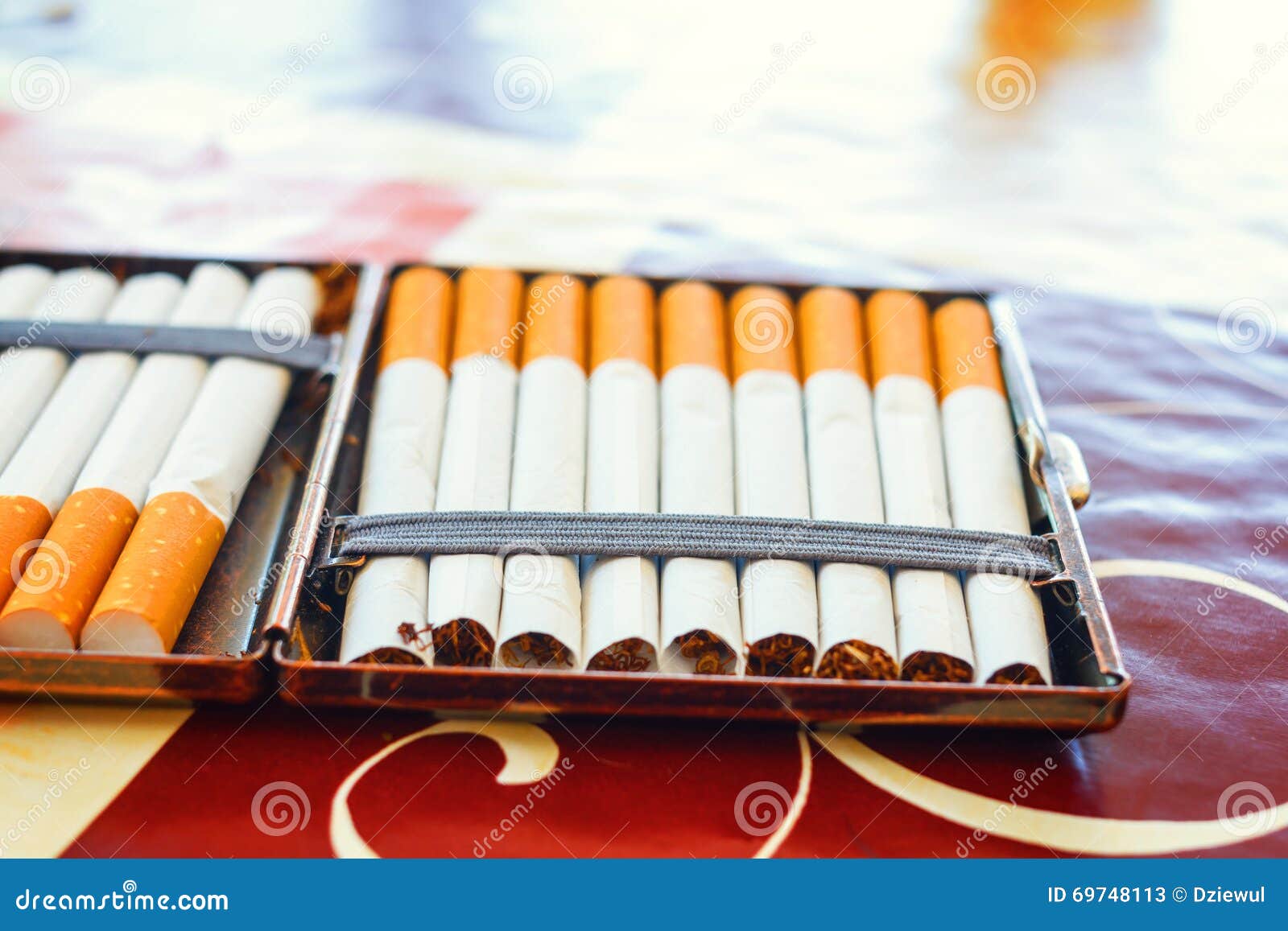 Hand made cigarettes stock image. Image of handmade, self - 69748113