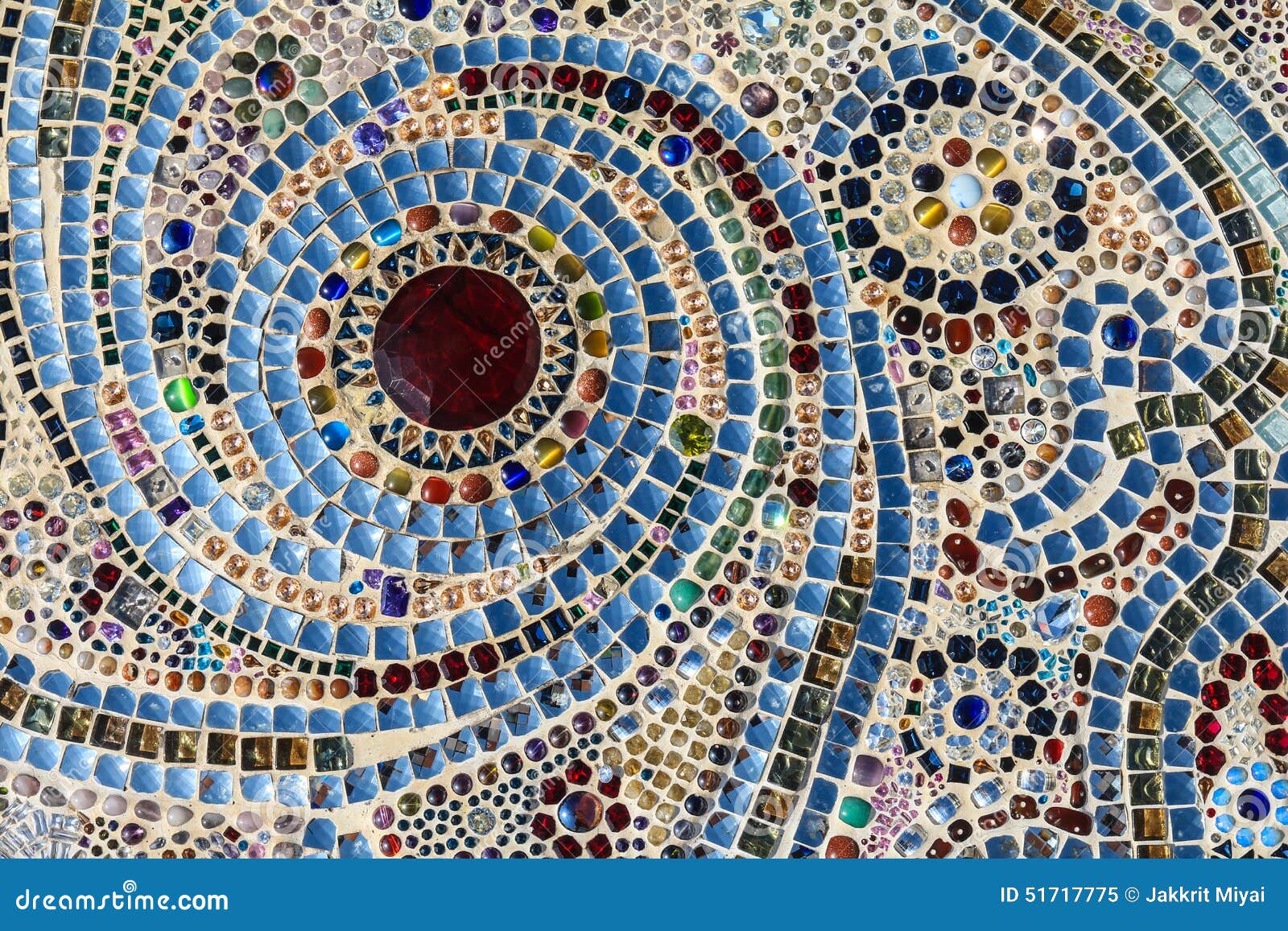 Hand made circular mosaic stock image. Image of element - 51717775