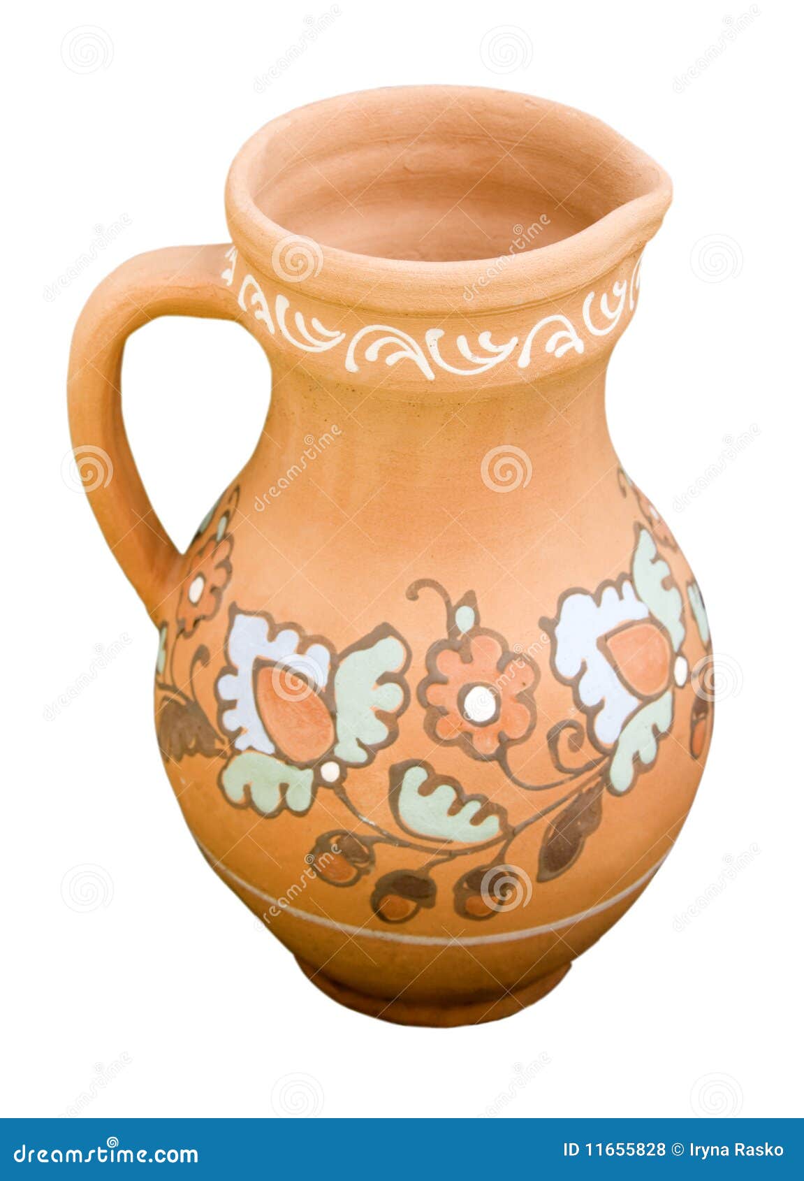 Hand-made clay jug stock photo. Image of ornament, rustic - 11655828