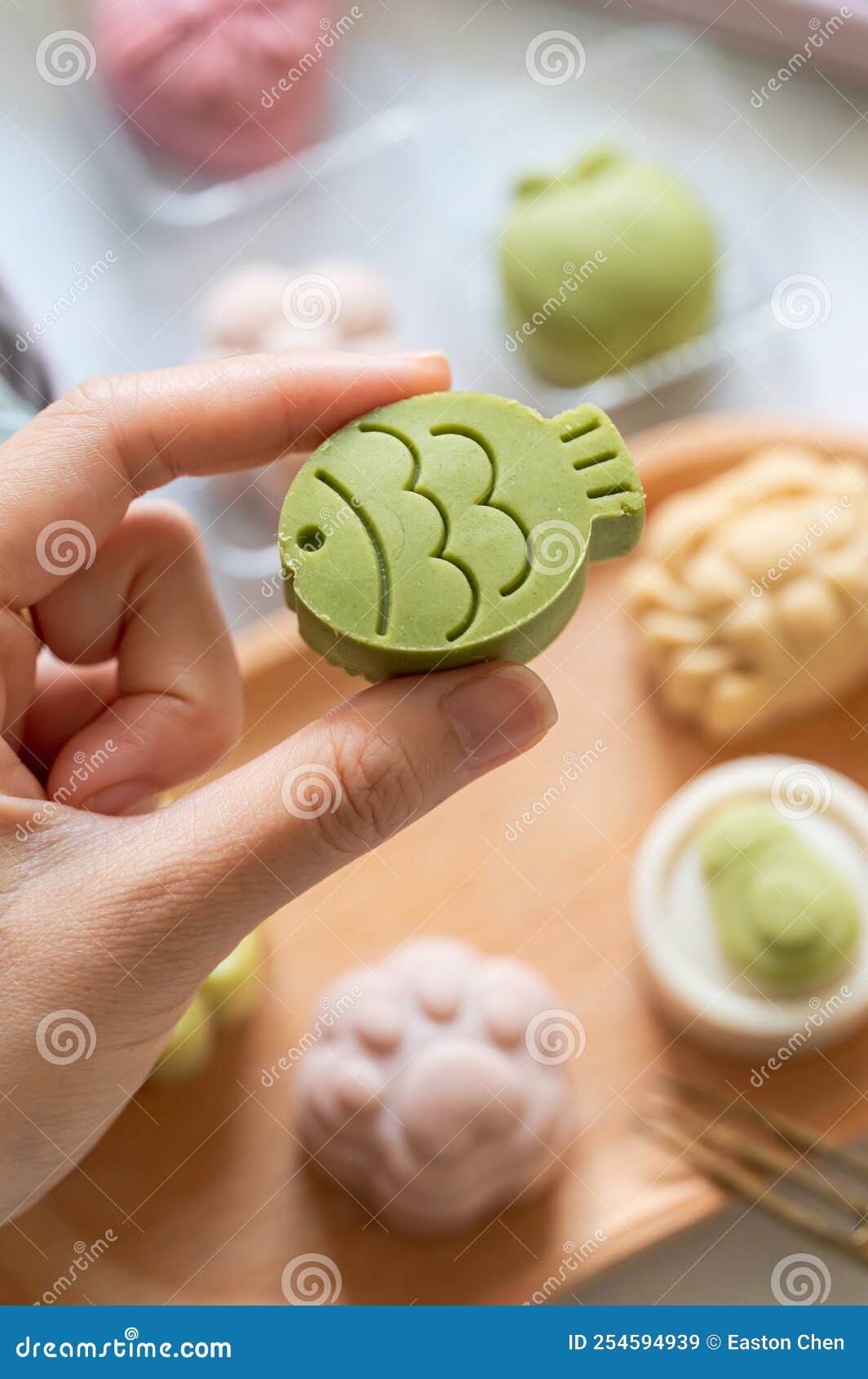Hand-made Cute Shaped Pastries in Hand Stock Image - Image of graphic ...