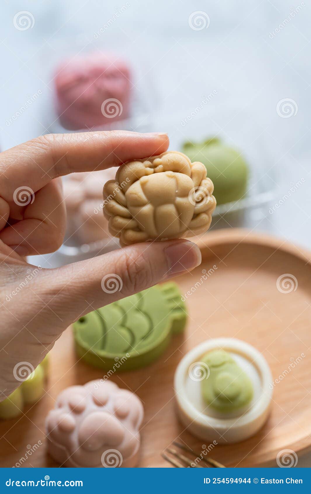 Hand-made Cute Shaped Pastries in Hand Stock Photo - Image of colorful ...