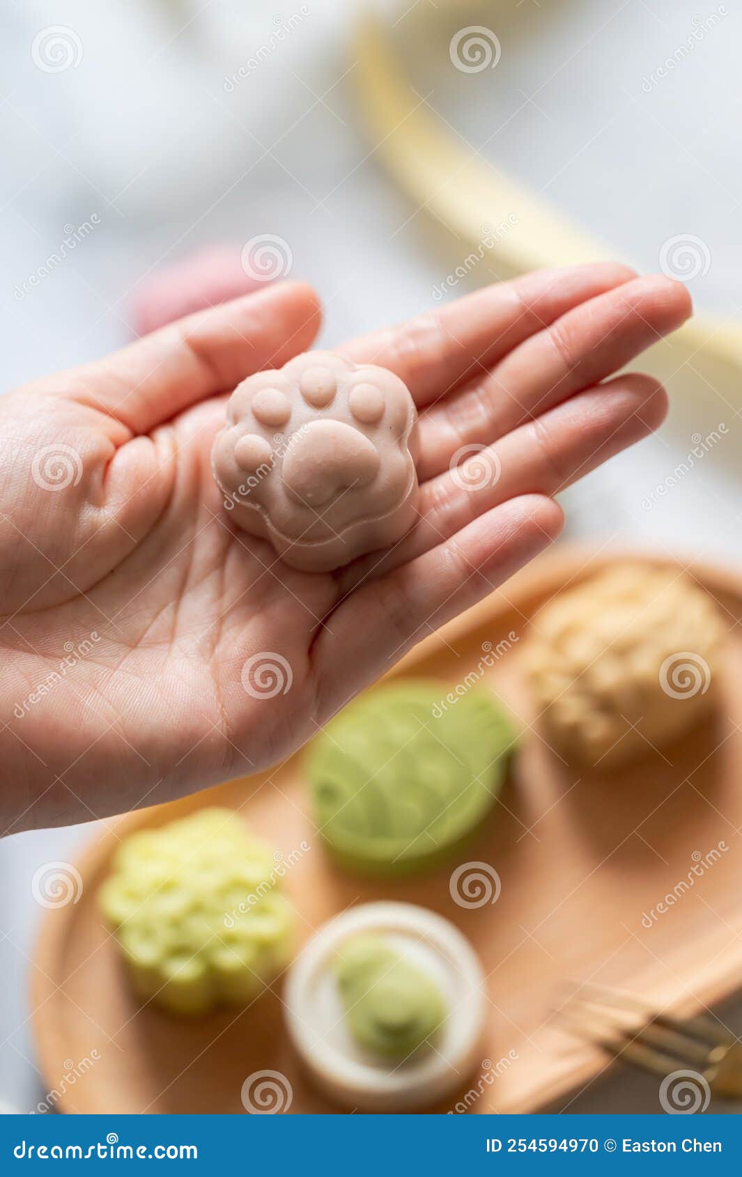Hand-made Cute Shaped Pastries in Hand Stock Photo - Image of hand ...