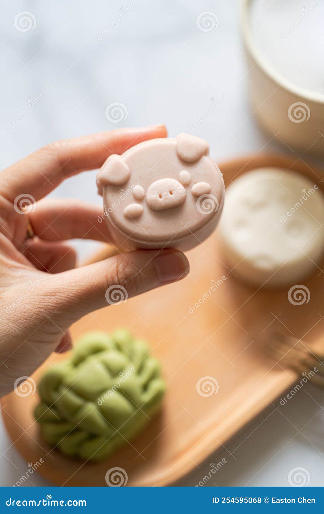 Hand-made Cute Shaped Pastries in Hand Stock Photo - Image of graphic ...