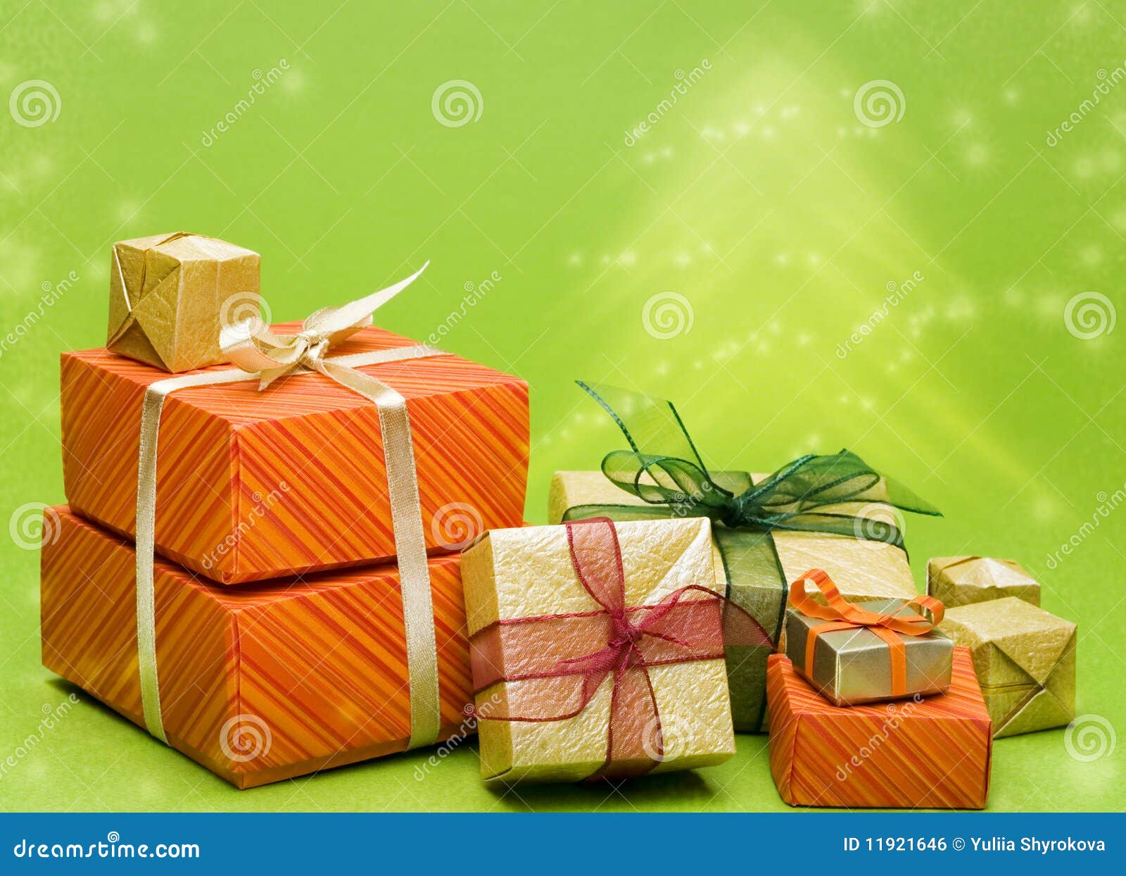 Hand-made gift boxes stock photo. Image of present, heap - 11921646