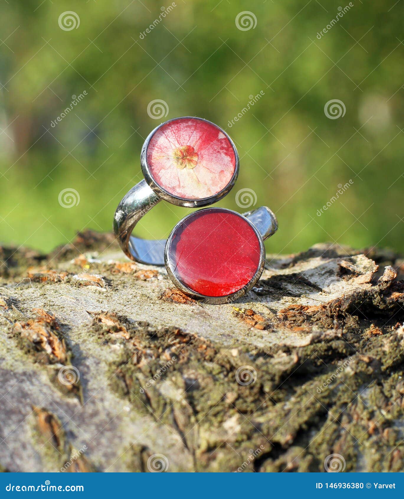 The Hand Made Glass Ring in a Round Shape Stock Photo - Image of hand ...