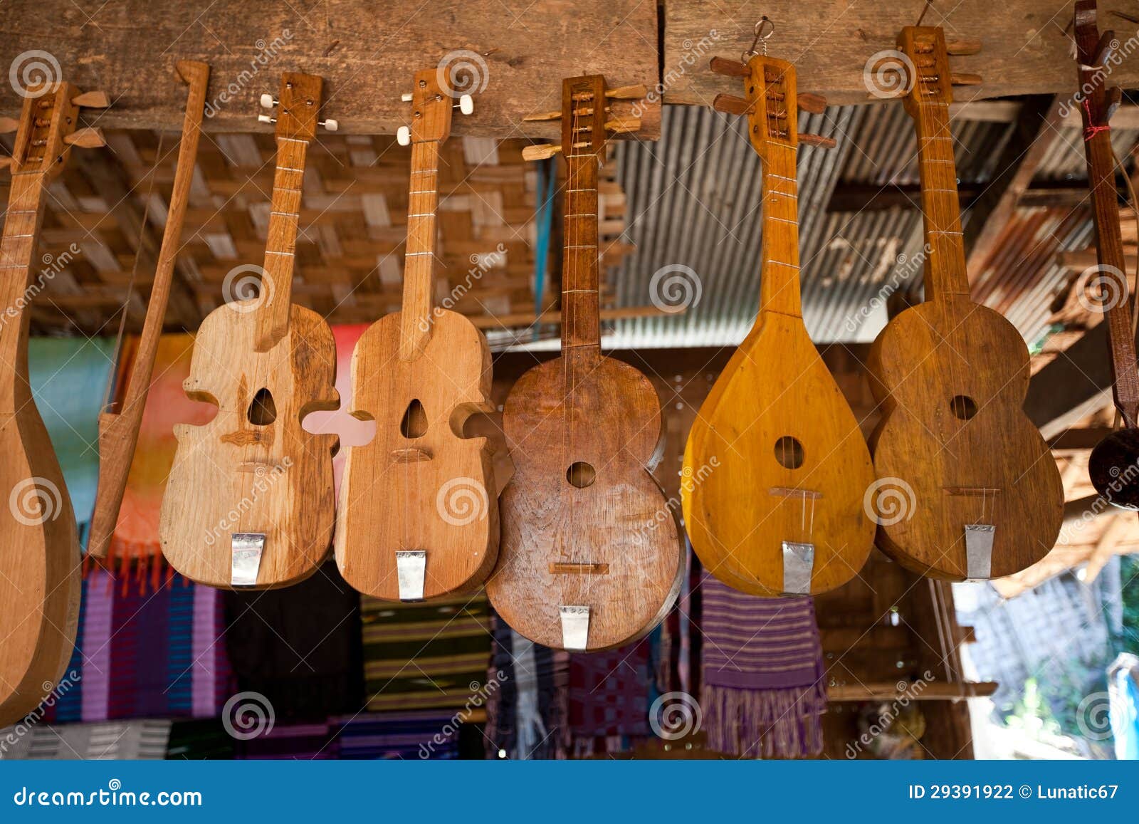Hand made guitar stock photo. Image of country, asia - 29391922
