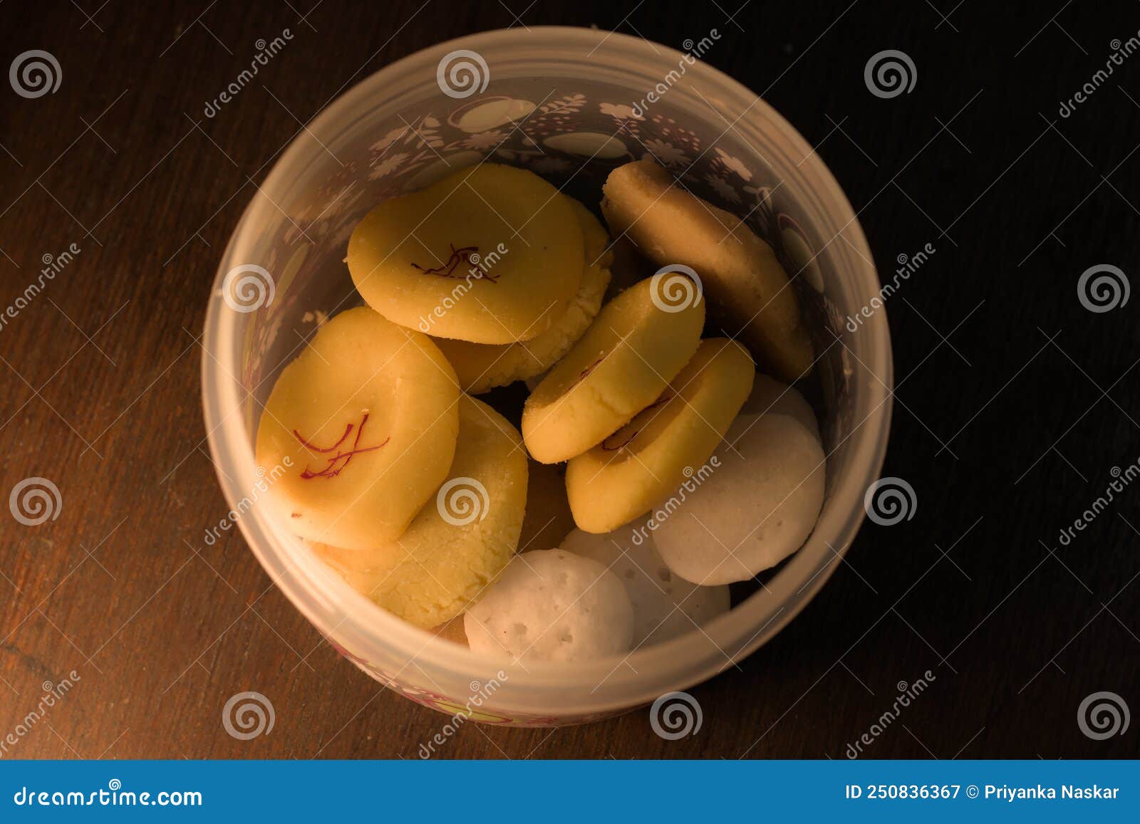 Hand Made Indian Sweets. Made of Milk Solids and Jafran Stock Image ...