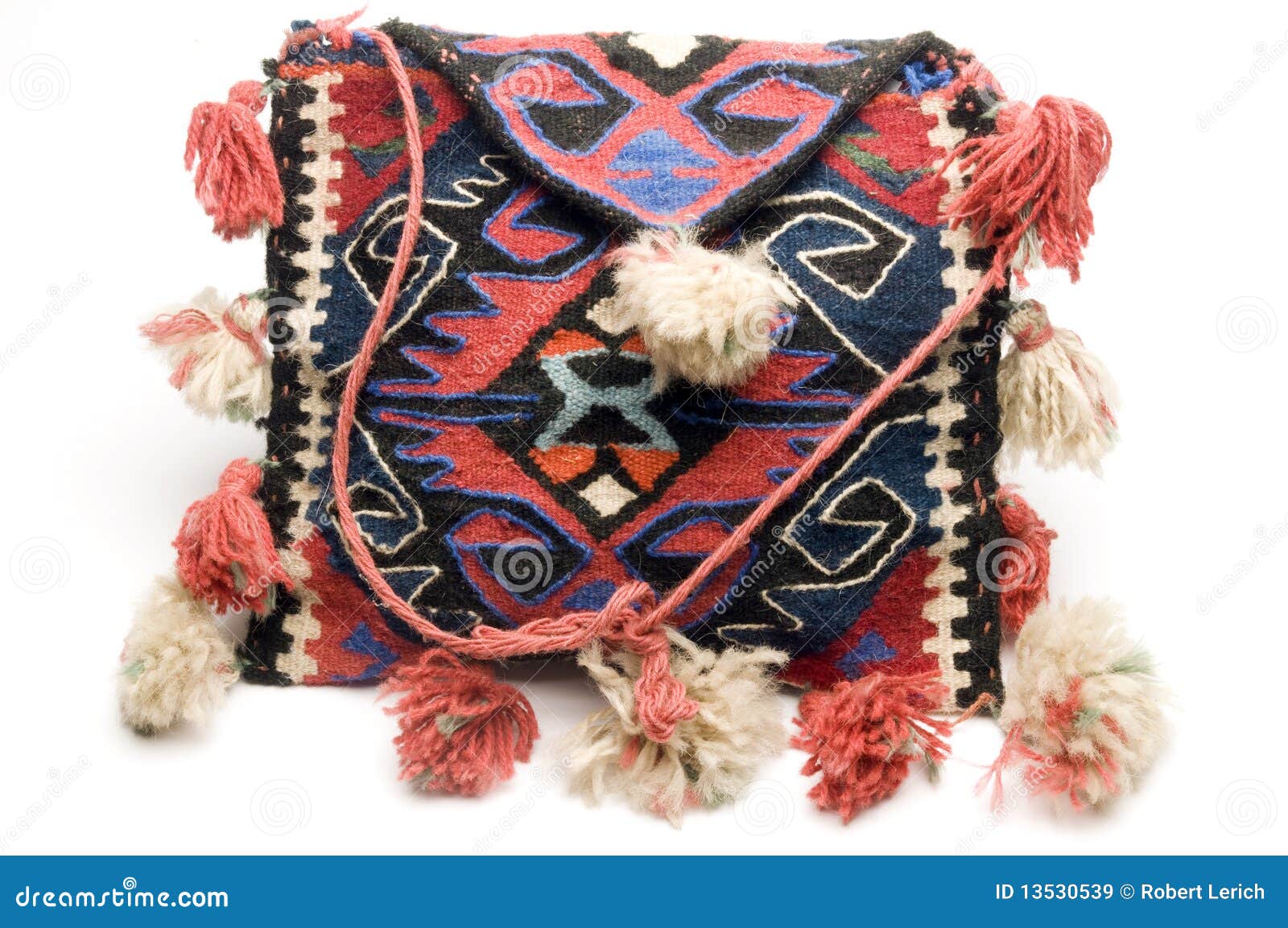 Hand Made Knitted Turkish Kilim Handbag Pattern H Stock Image - Image ...