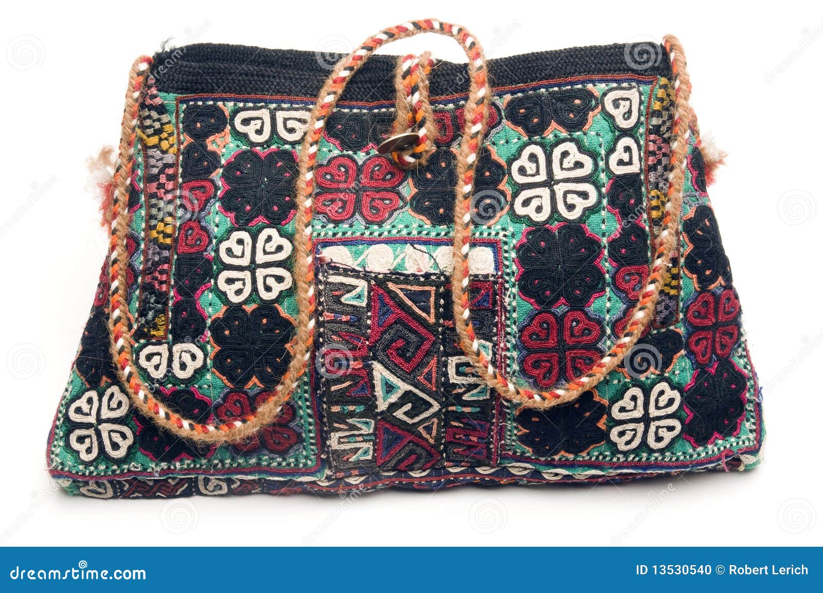 Hand Made Knitted Turkish Kilim Handbag Pattern H Stock Photo - Image ...