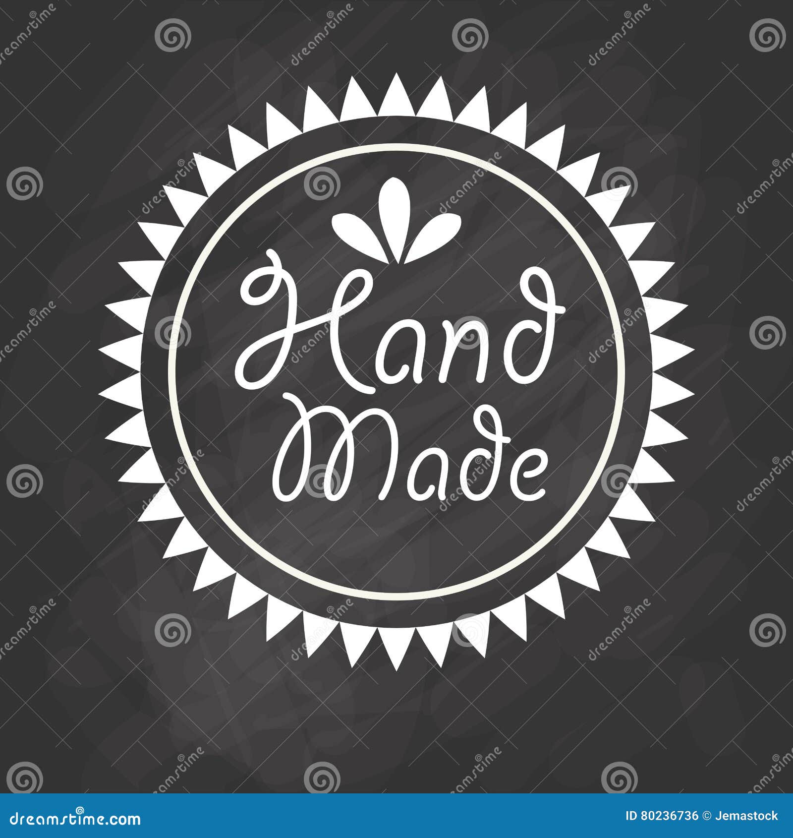 Hand Made Label, Handmade Crafts Workshop Stock Vector - Illustration ...