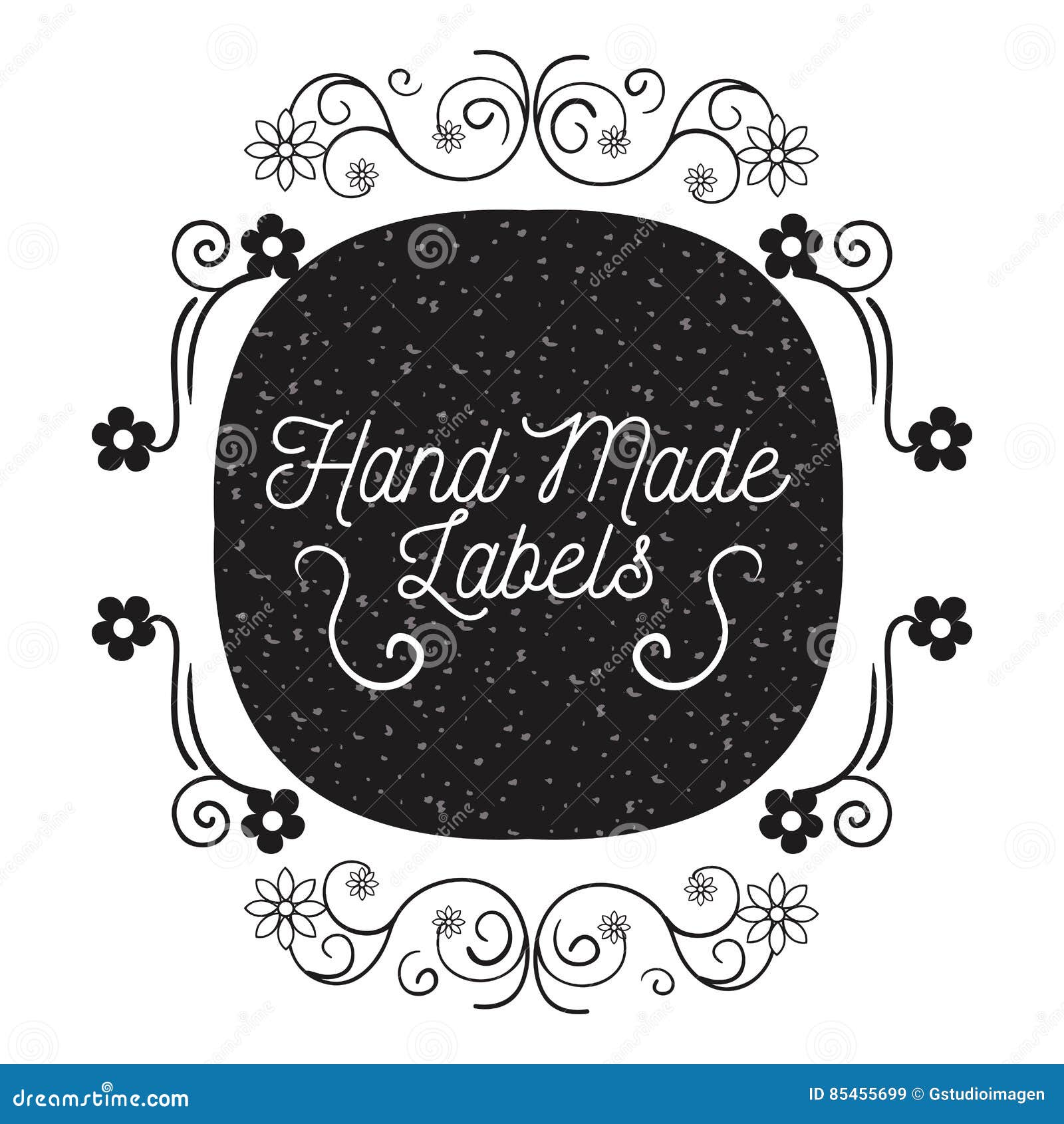Hand made label icon stock vector. Illustration of abstract - 85455699