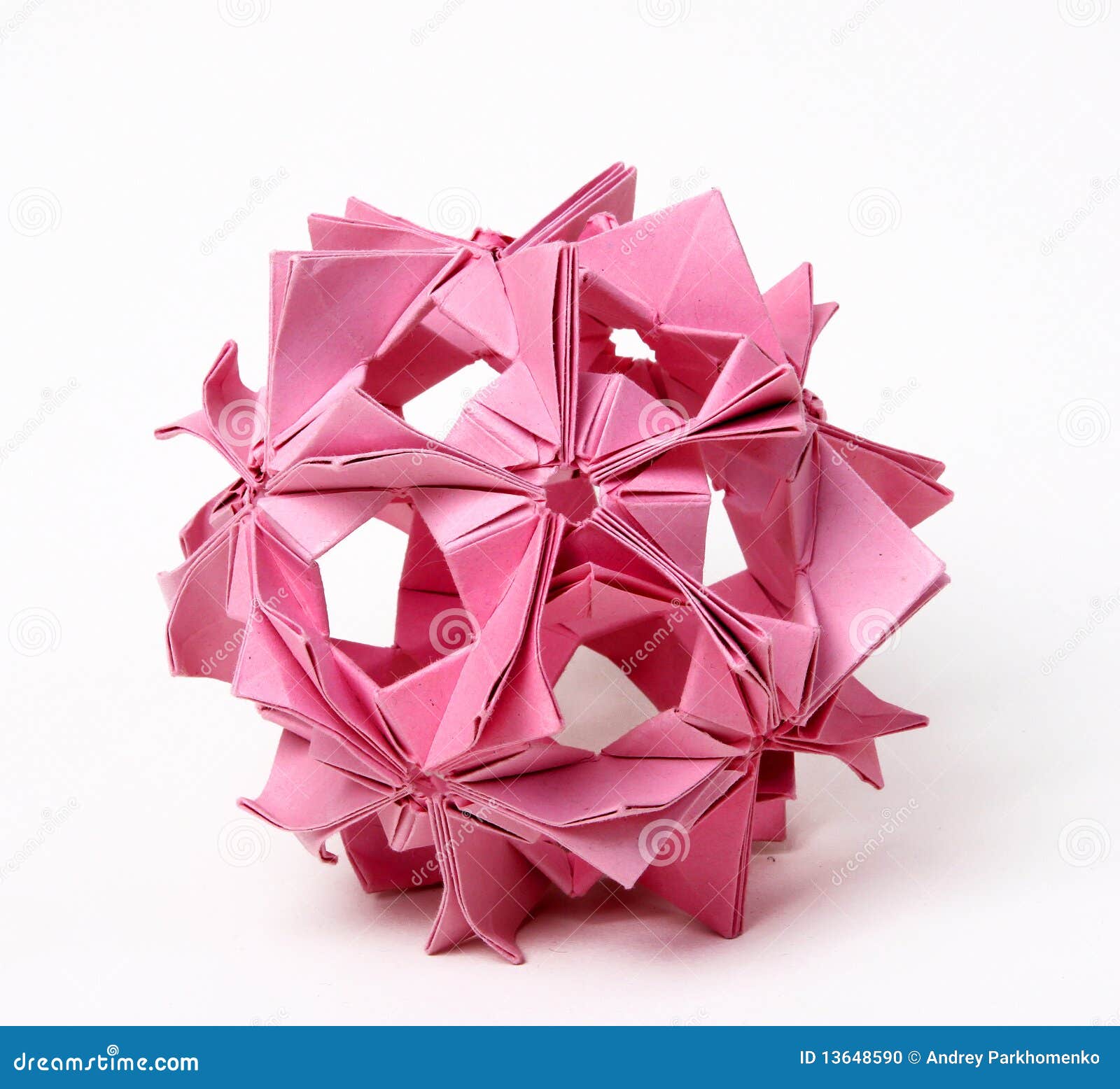 Hand Made Origami Abstraction Stock Photo - Image of decoration ...