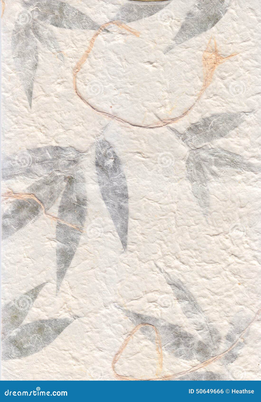 Hand Made Paper with Leaves Background Stock Photo - Image of hand ...