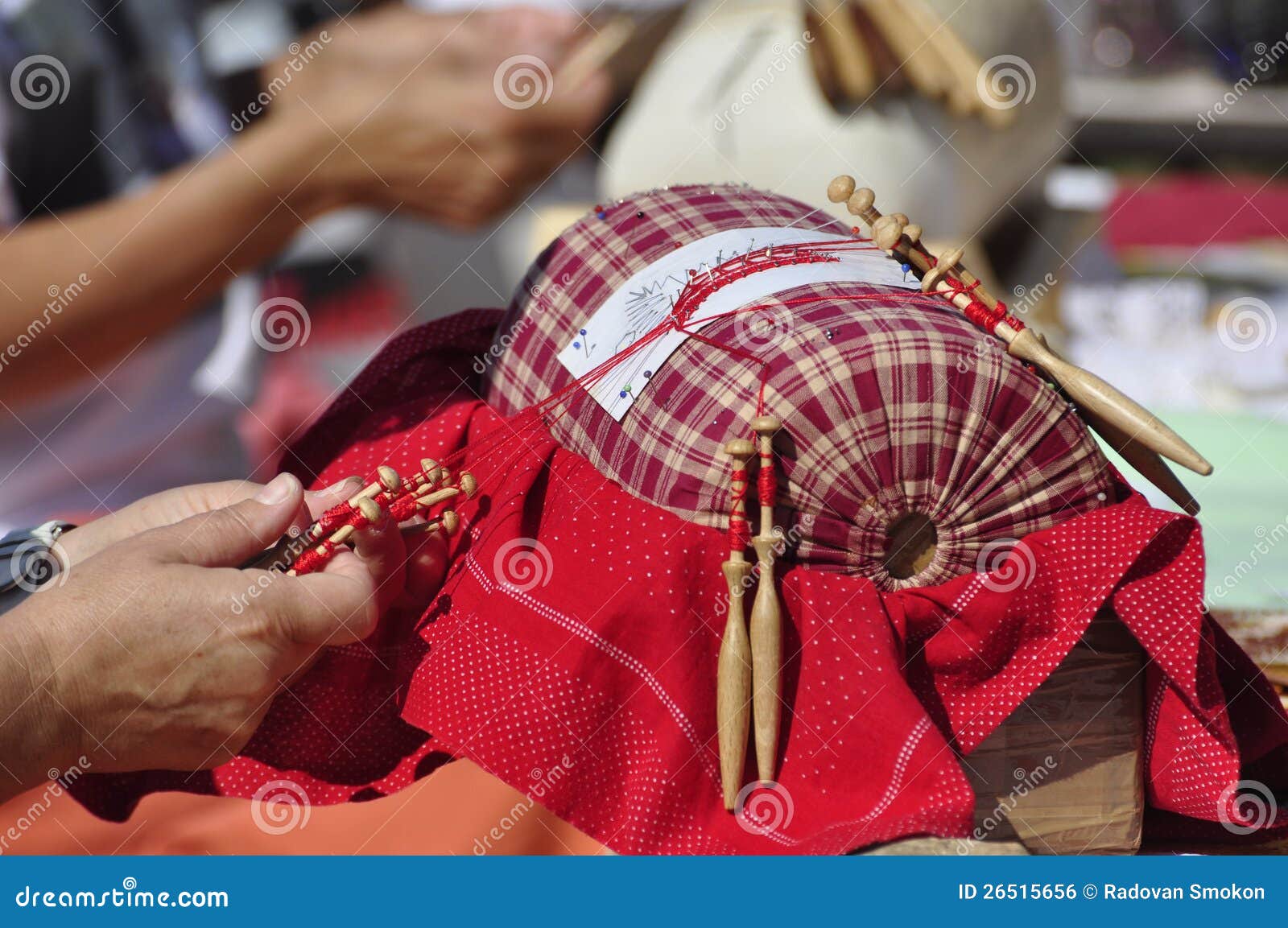 Hand Made Pillow Lace stock photo. Image of handwork - 26515656